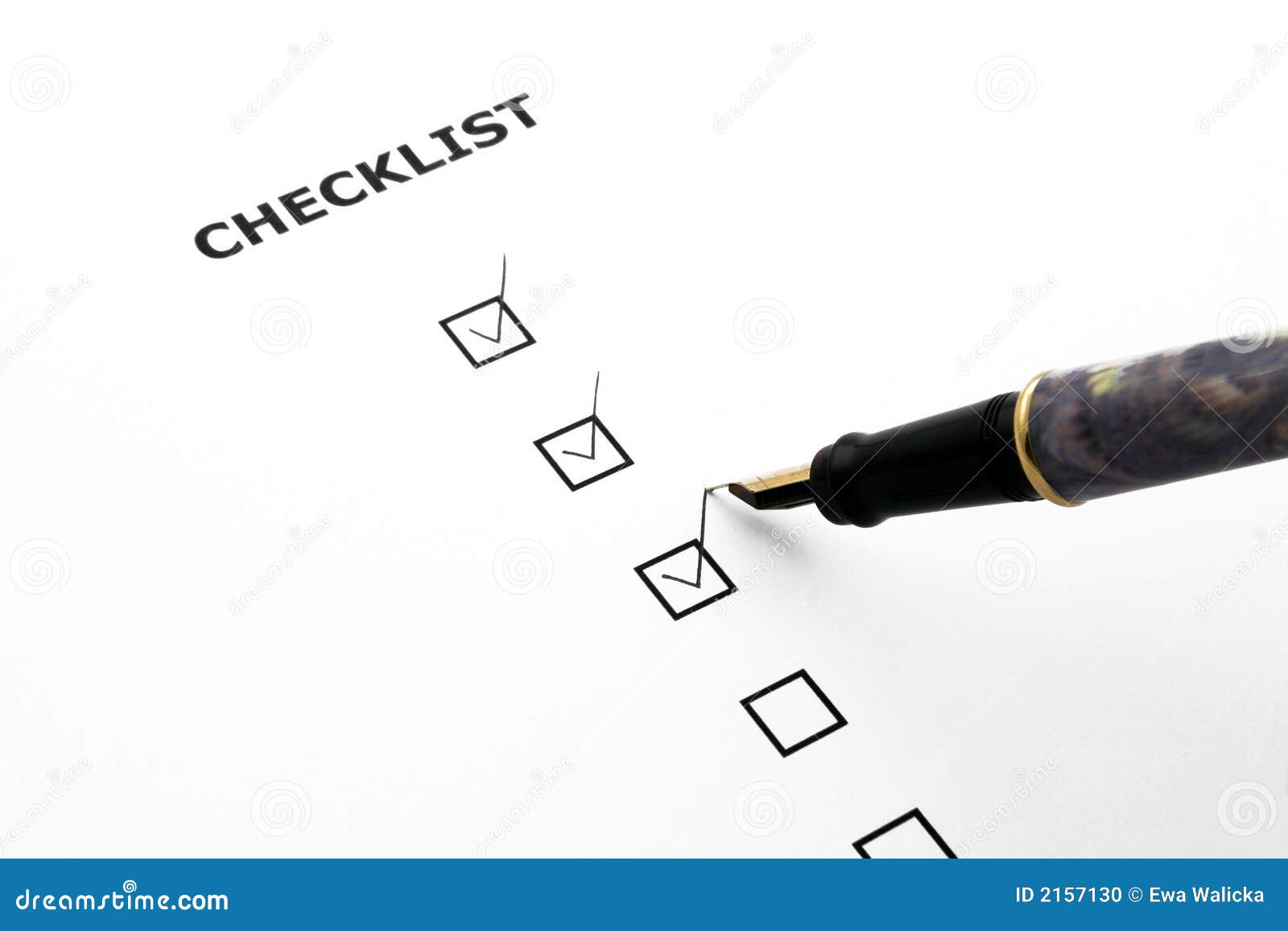 Checklist stock photo. Image of business, sign, number - 2157130