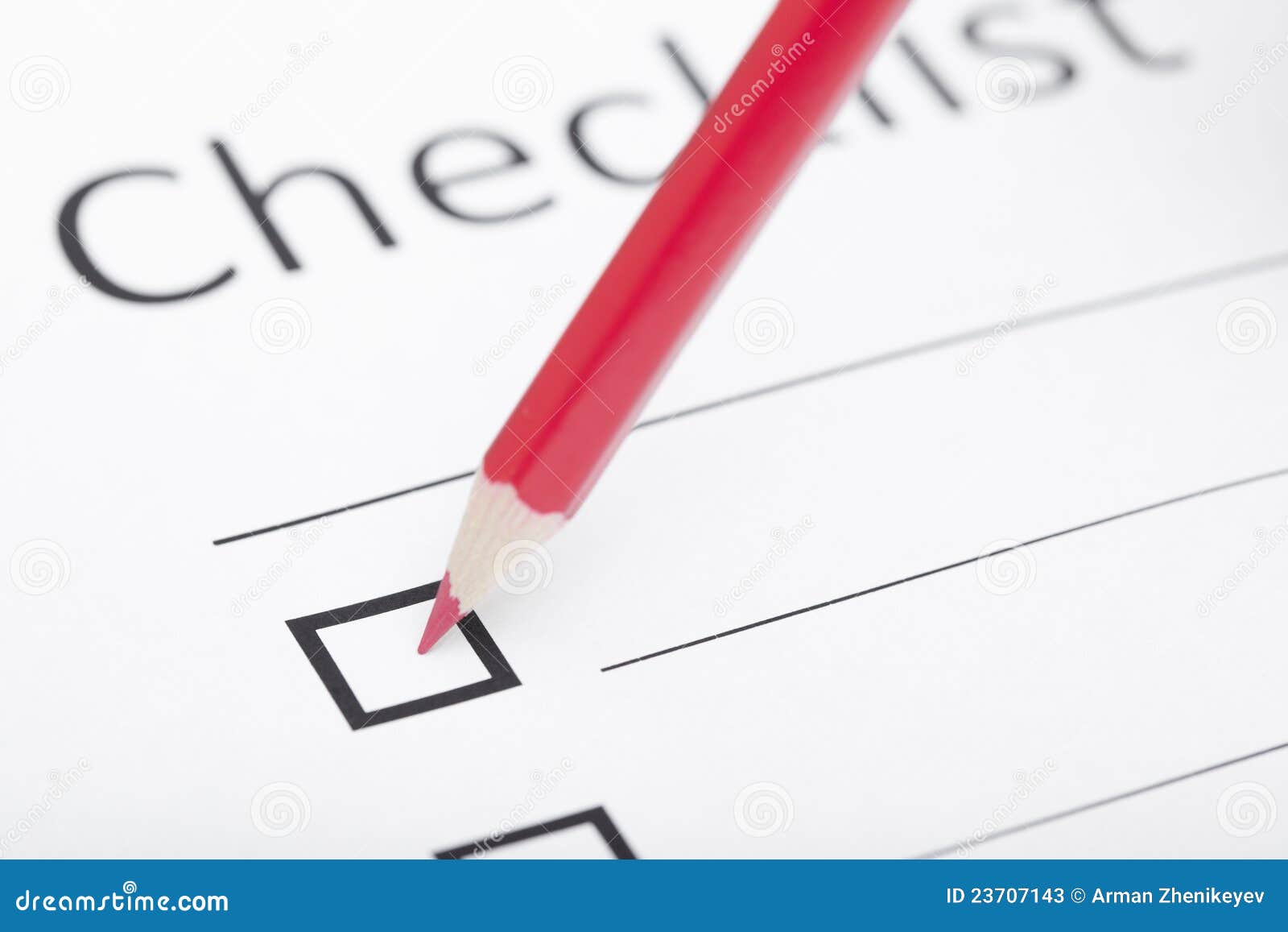 Checklist stock image. Image of draft, notice, pencil - 23707143