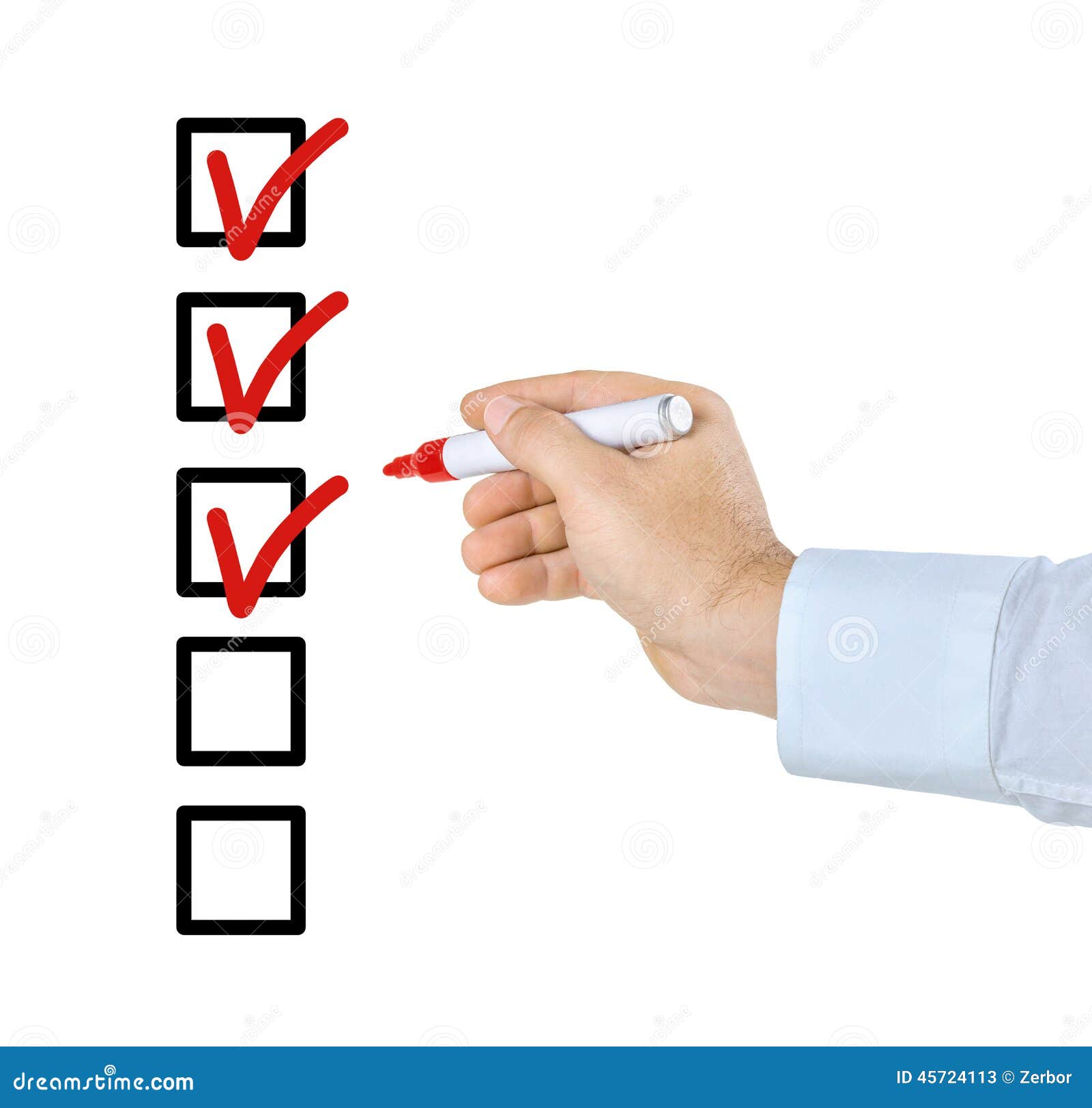 Checklist imagen de archivo. Imagen de pizarra, salir - 45724113