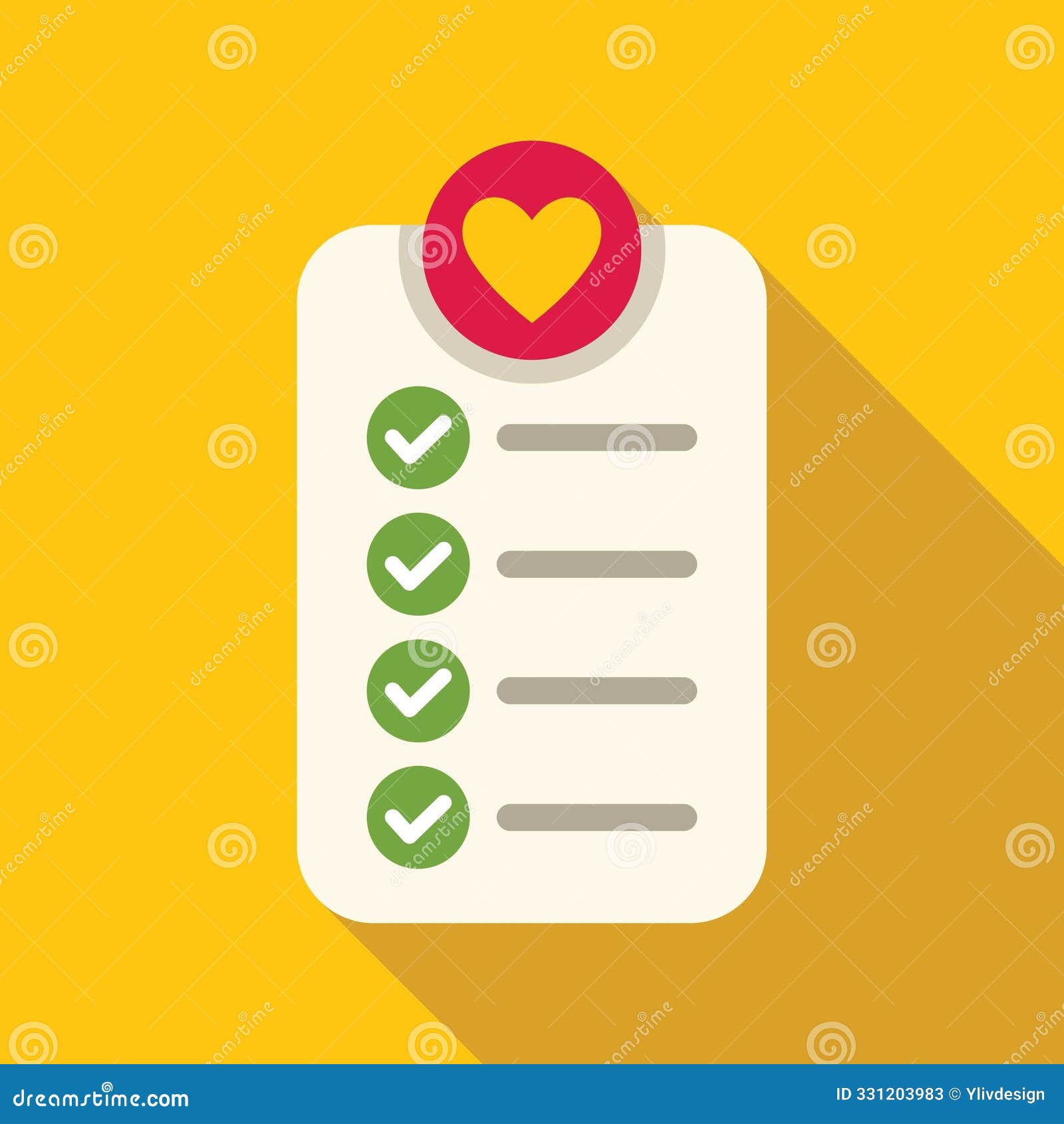Checklist Showing Items Being Marked As Done Stock Illustration ...