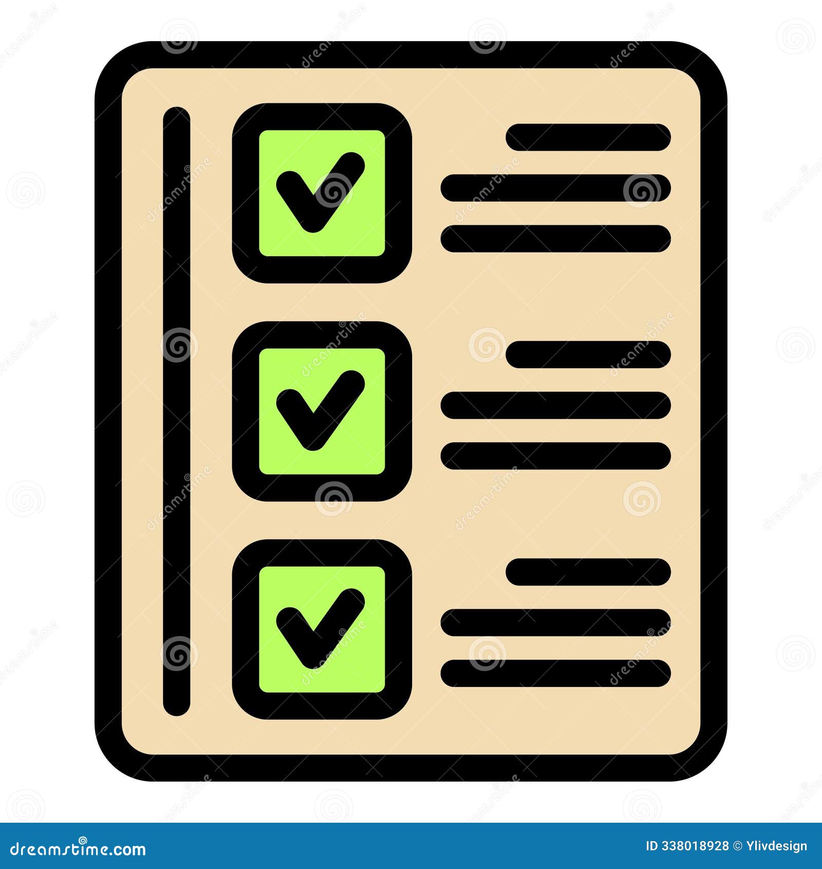 Checklist with Approved Checkmarks for Task Management and Completion ...