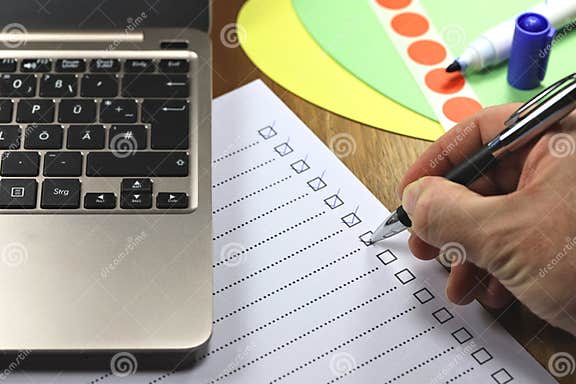 Checklist stock image. Image of plan, graduation, hook - 106272267