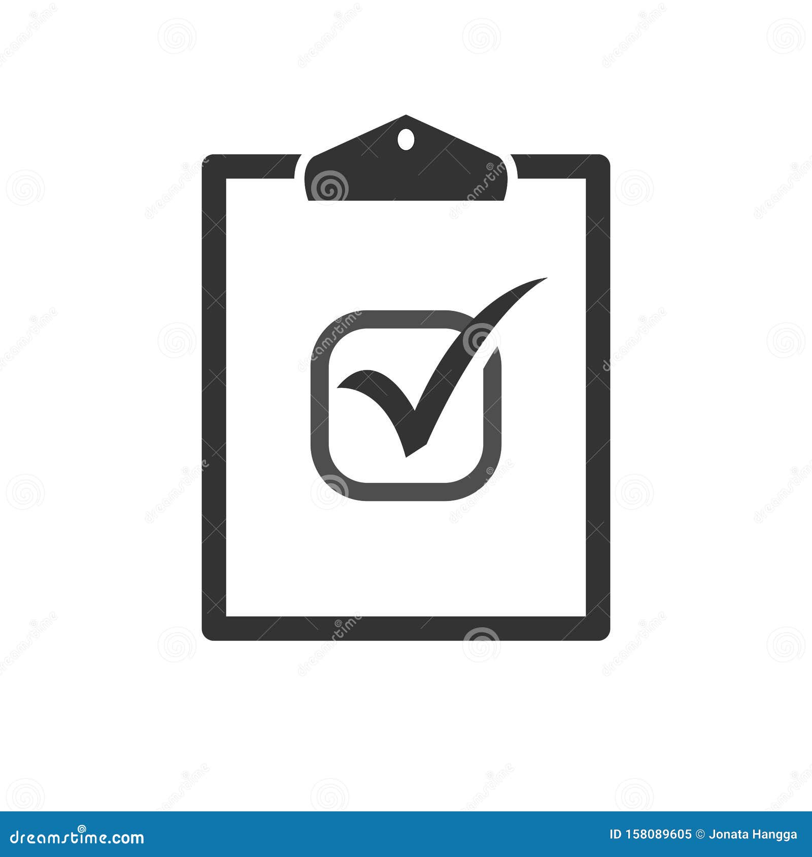 Checklist on Board Icon Vector Logo Stock Illustration - Illustration ...
