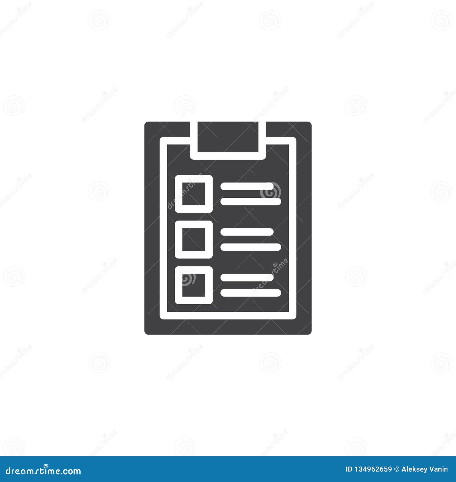 Checklist Board Icon Color Outline Vector | CartoonDealer.com #232961275
