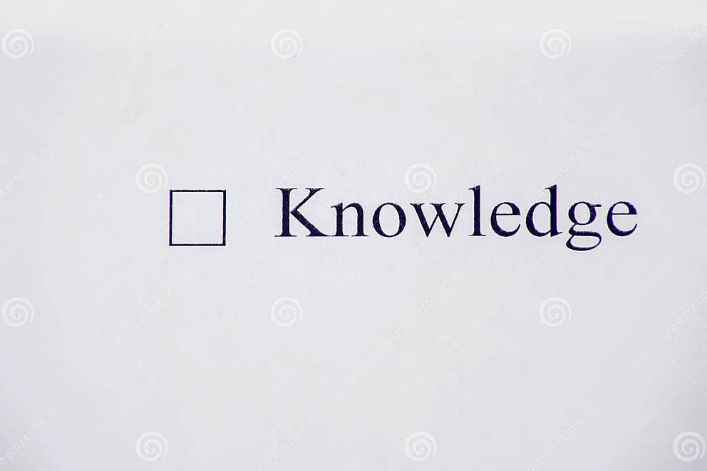 Checklist Box - Knowledge. Check Form Concept Stock Photo - Image of ...
