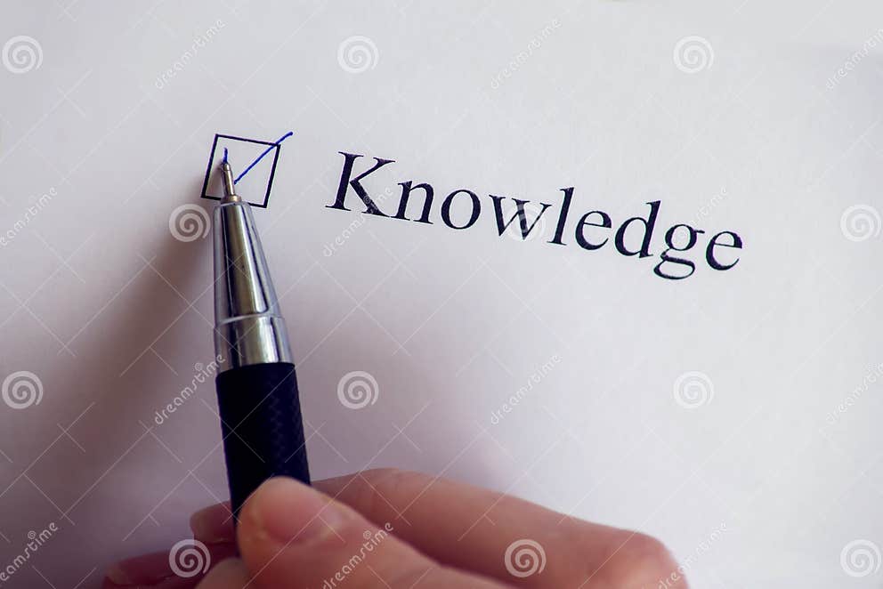 Checklist Box - Knowledge. Check Form Concept Stock Photo - Image of ...