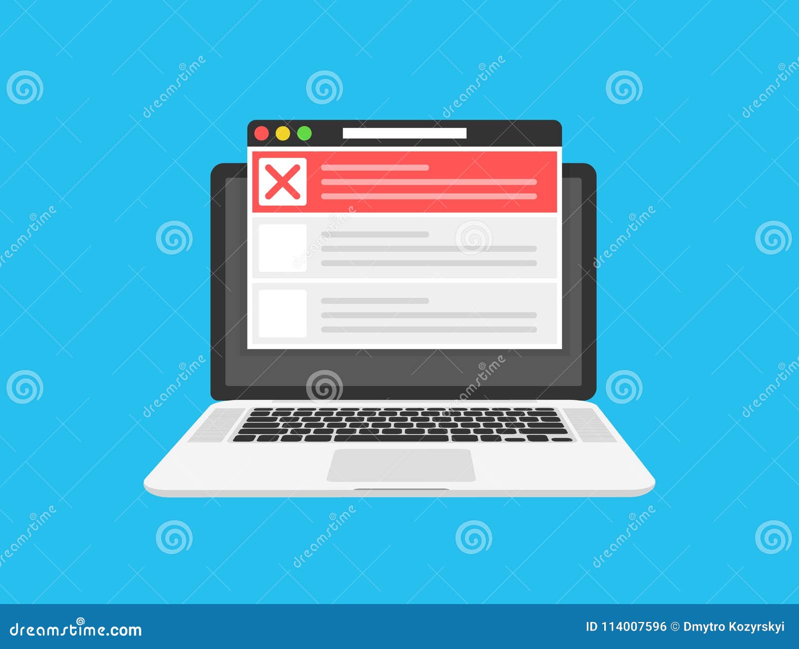 Checklist Browser Window. Check Mark. White Tick On Laptop Screen ...