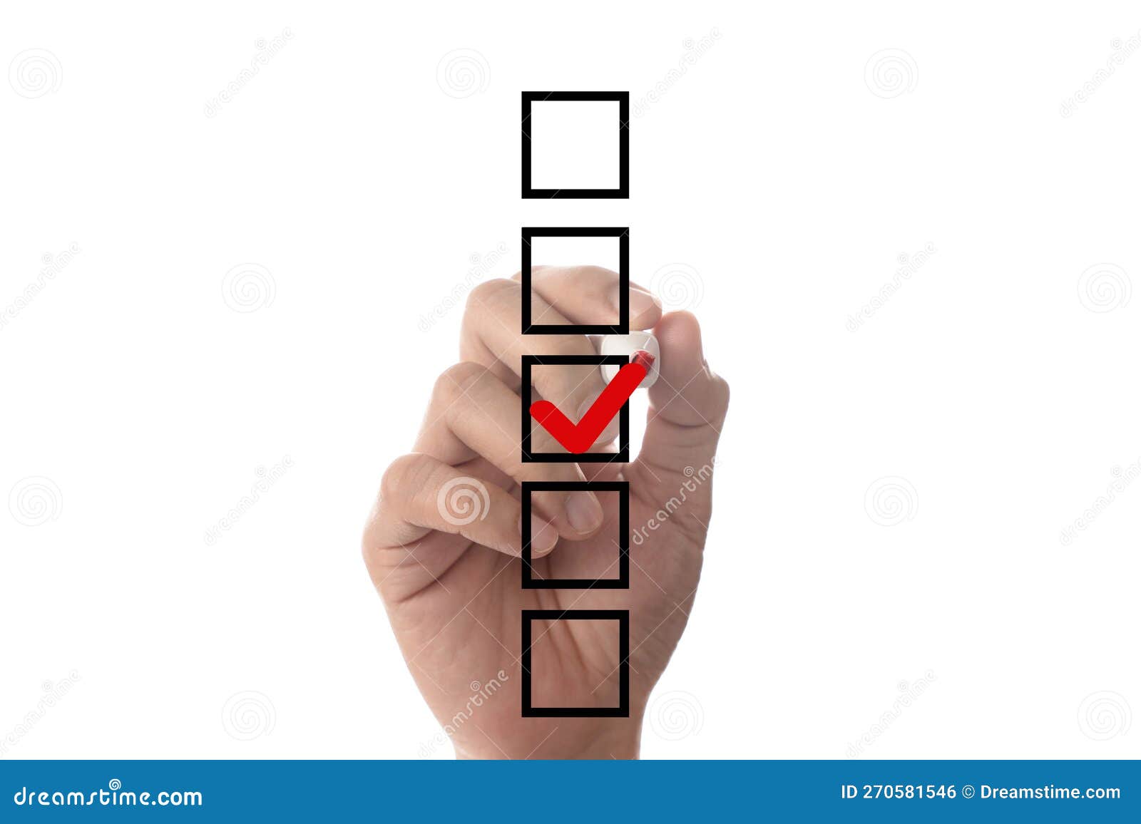 Checklist Businessman Checking Off List Stock Photo - Image of choose ...