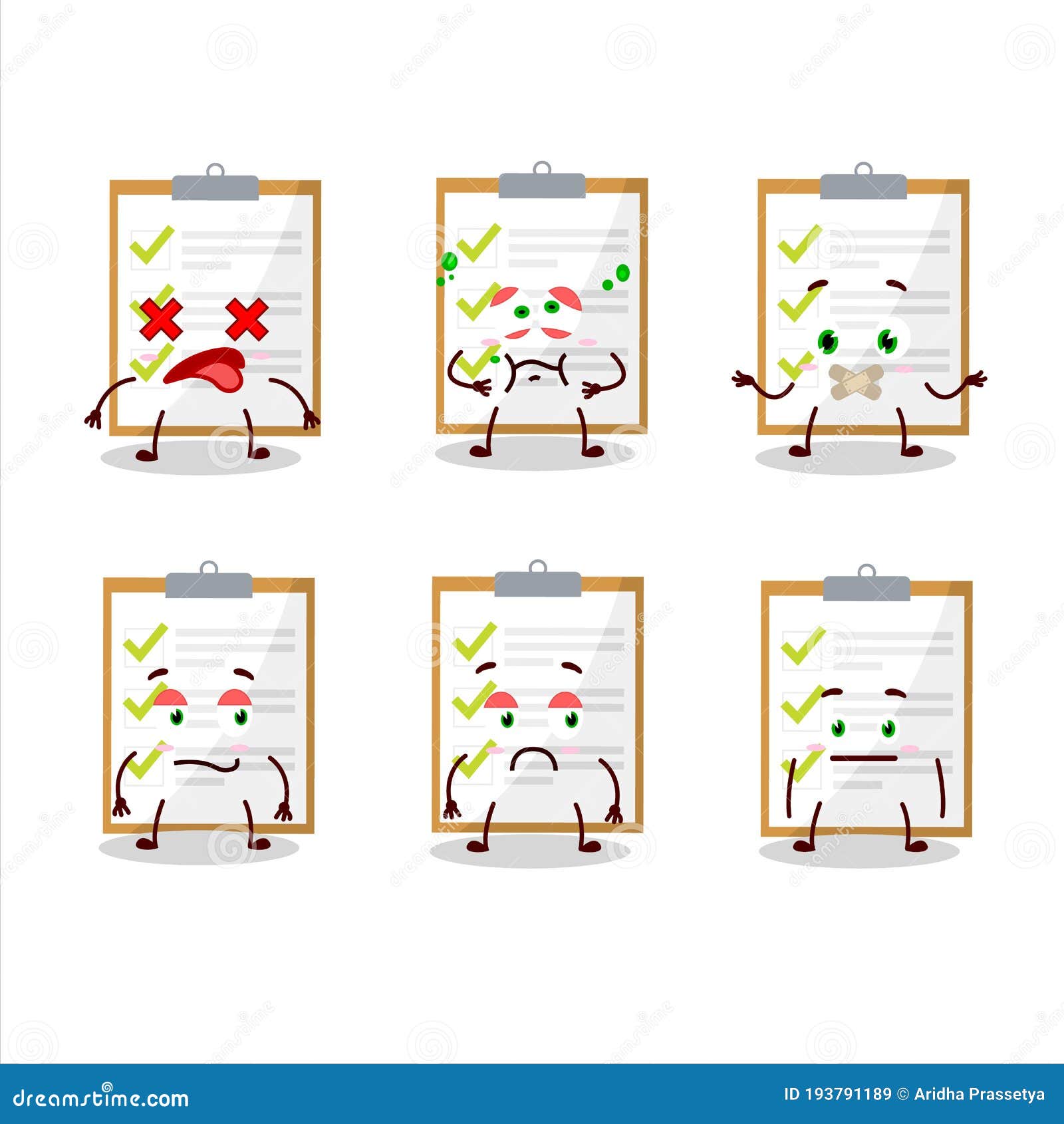 Checklist Cartoon In Character With Nope Expression | CartoonDealer.com ...
