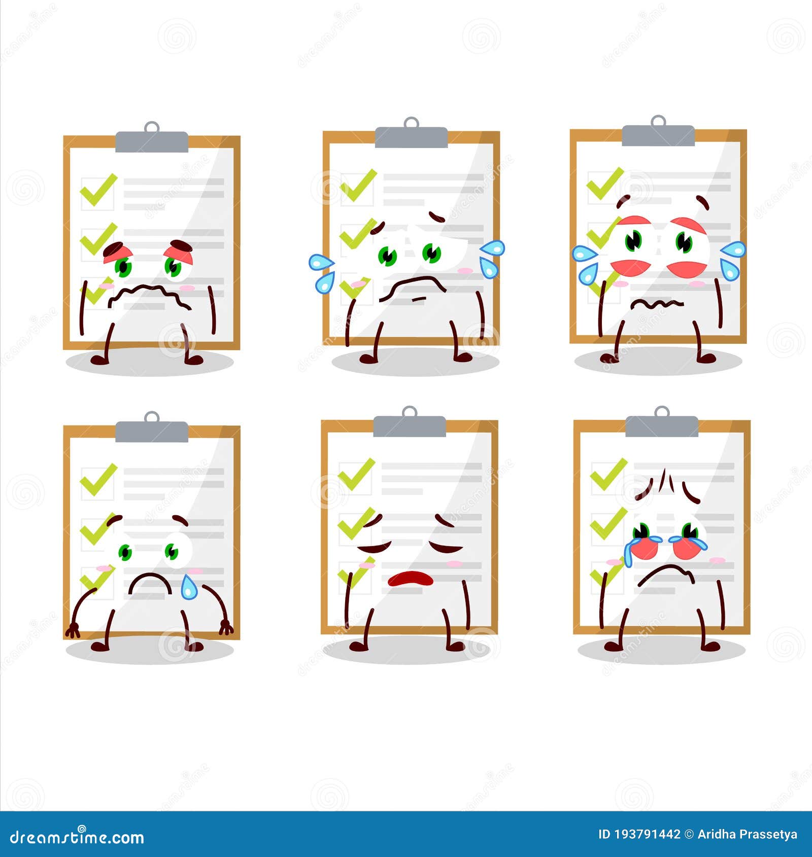 Checklist Cartoon In Character With Nope Expression | CartoonDealer.com ...