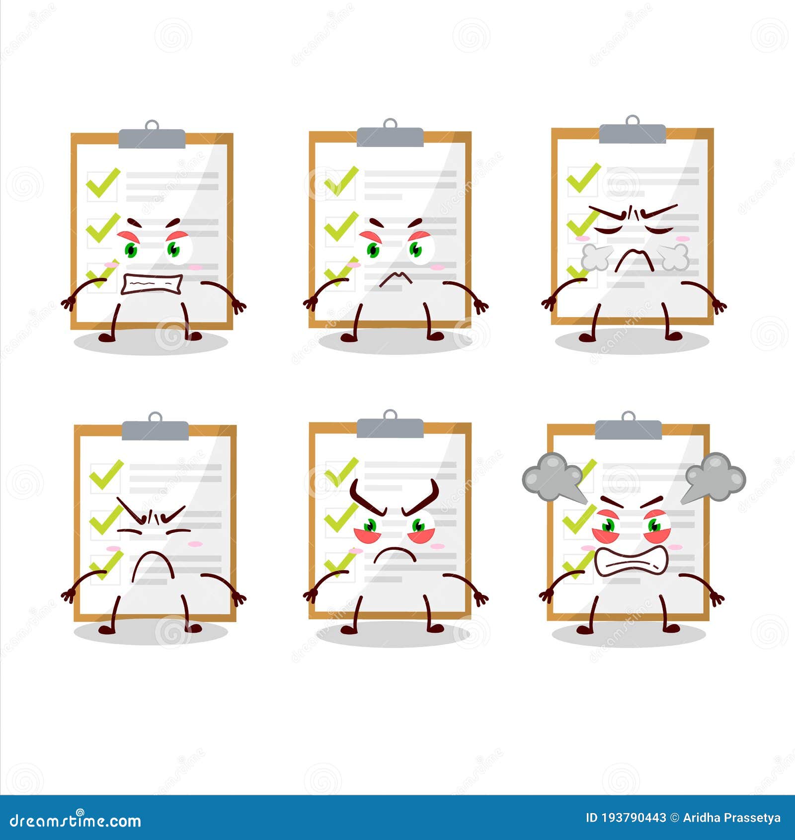 Checklist Cartoon In Character With Nope Expression | CartoonDealer.com ...