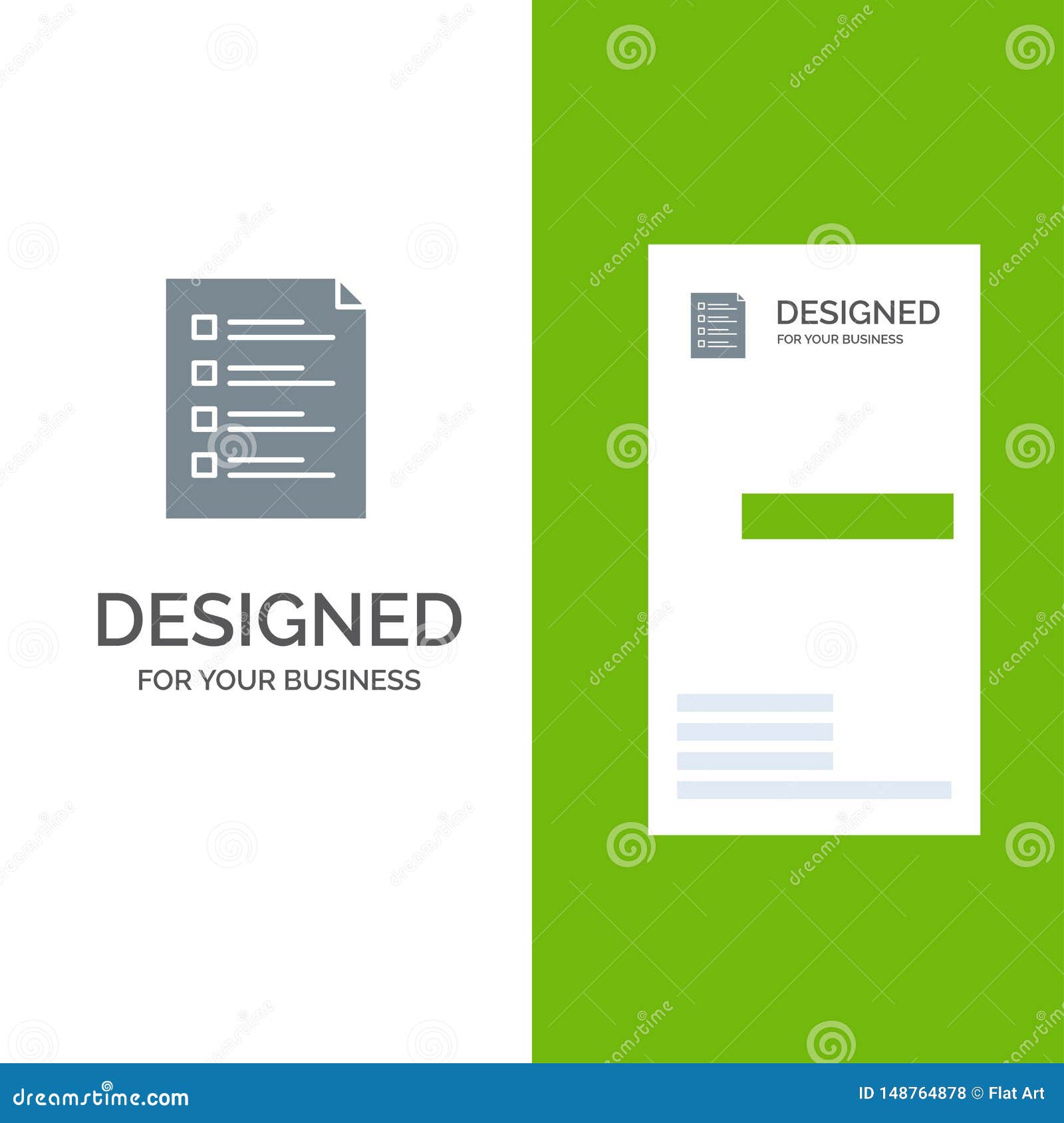 Checklist, Check, File, List, Page, Task, Testing Grey Logo Design and ...