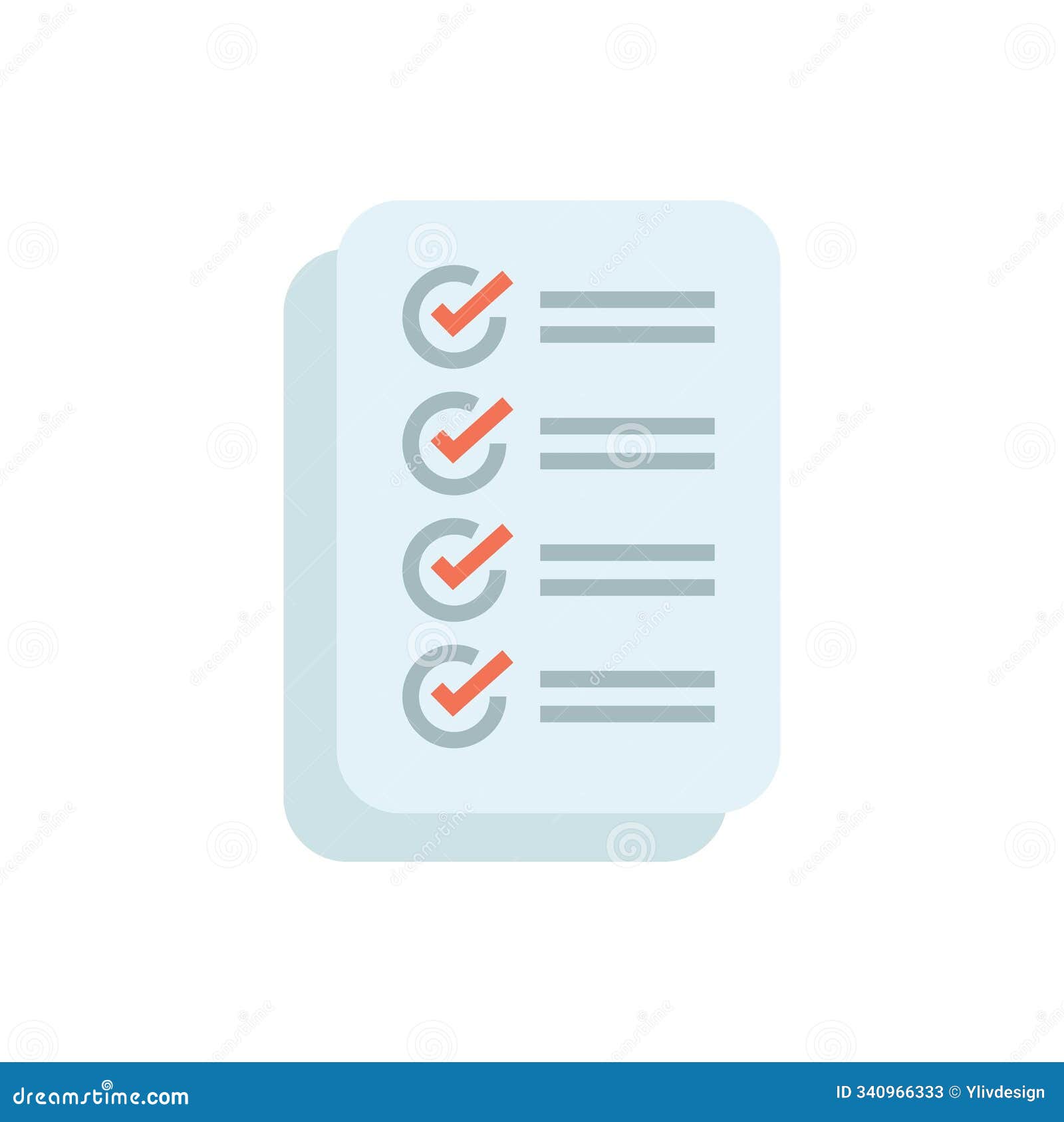Checklist with Check Marks Showing Completion of Tasks Stock ...