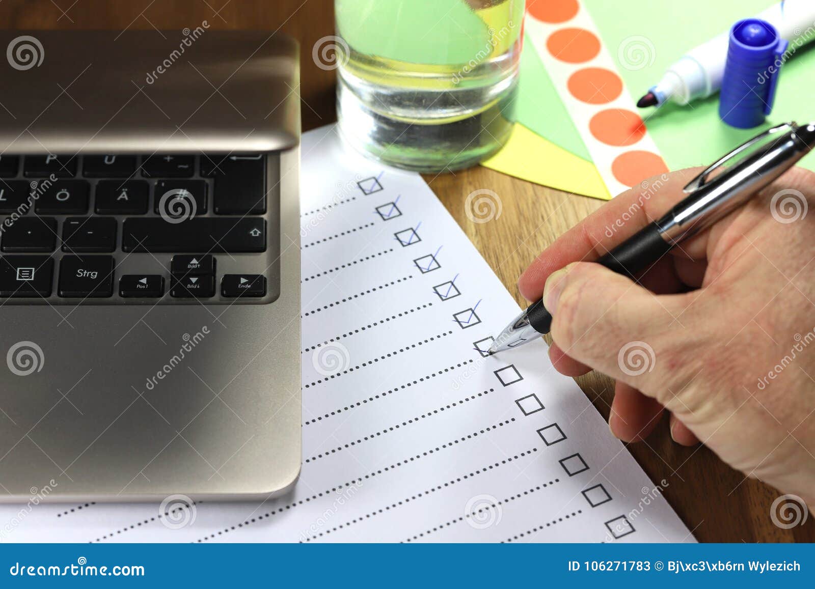 Checklist stock image. Image of finished, control, cunning - 106271783