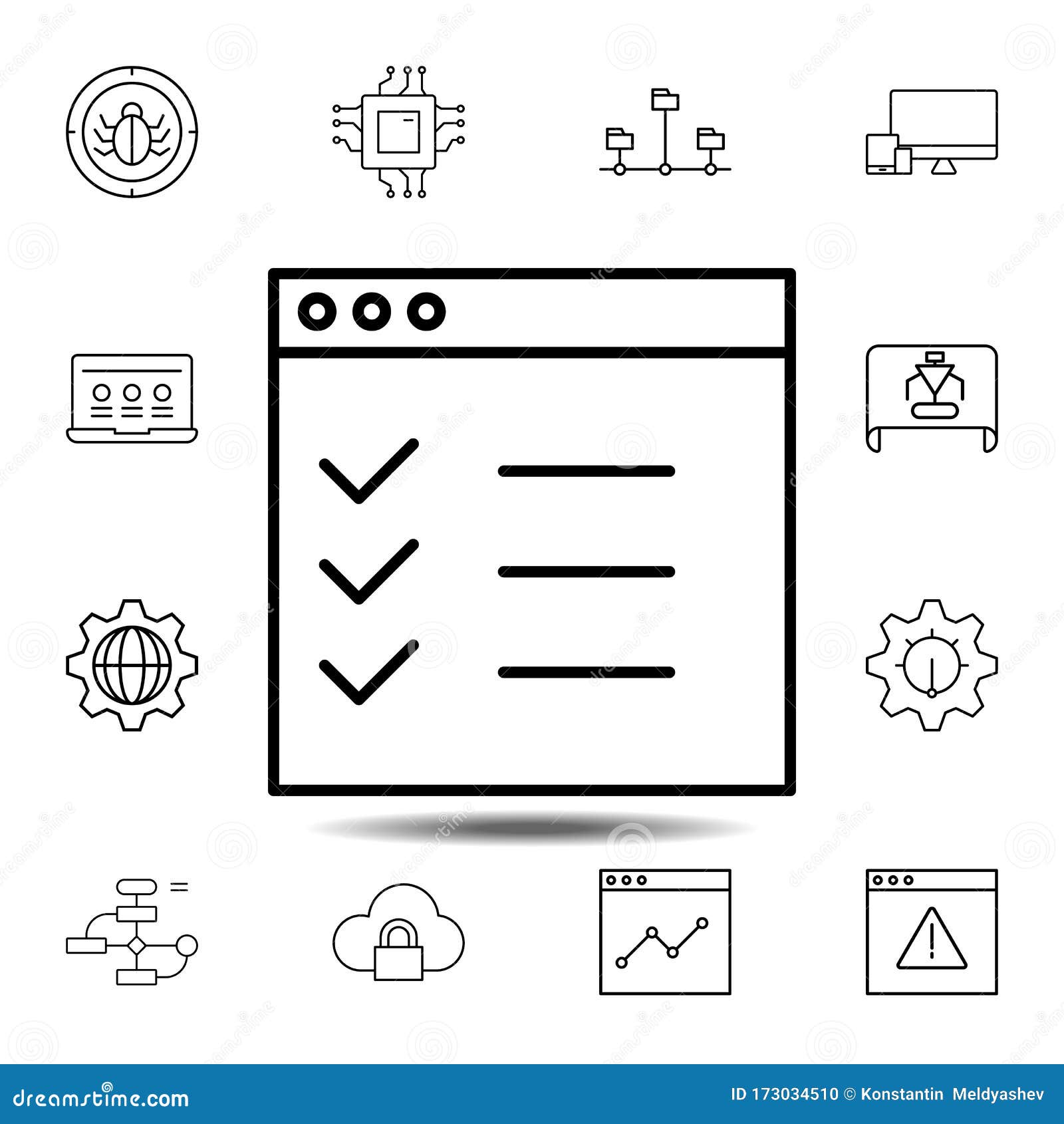 Checklist With Checkmark Stock Illustration | CartoonDealer.com #83976904