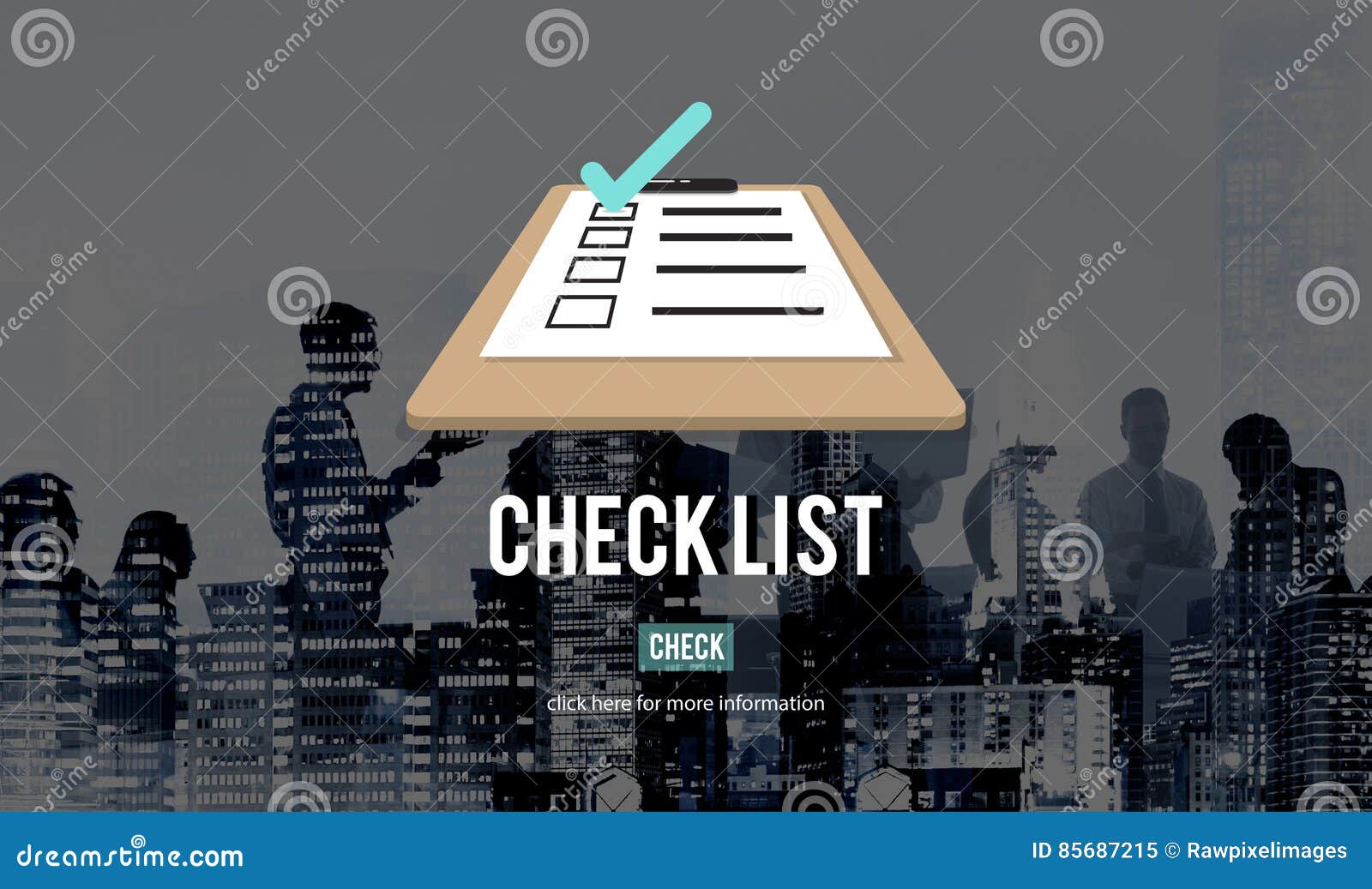 Checklist Choice Decision Document Mark Concept Stock Illustration ...
