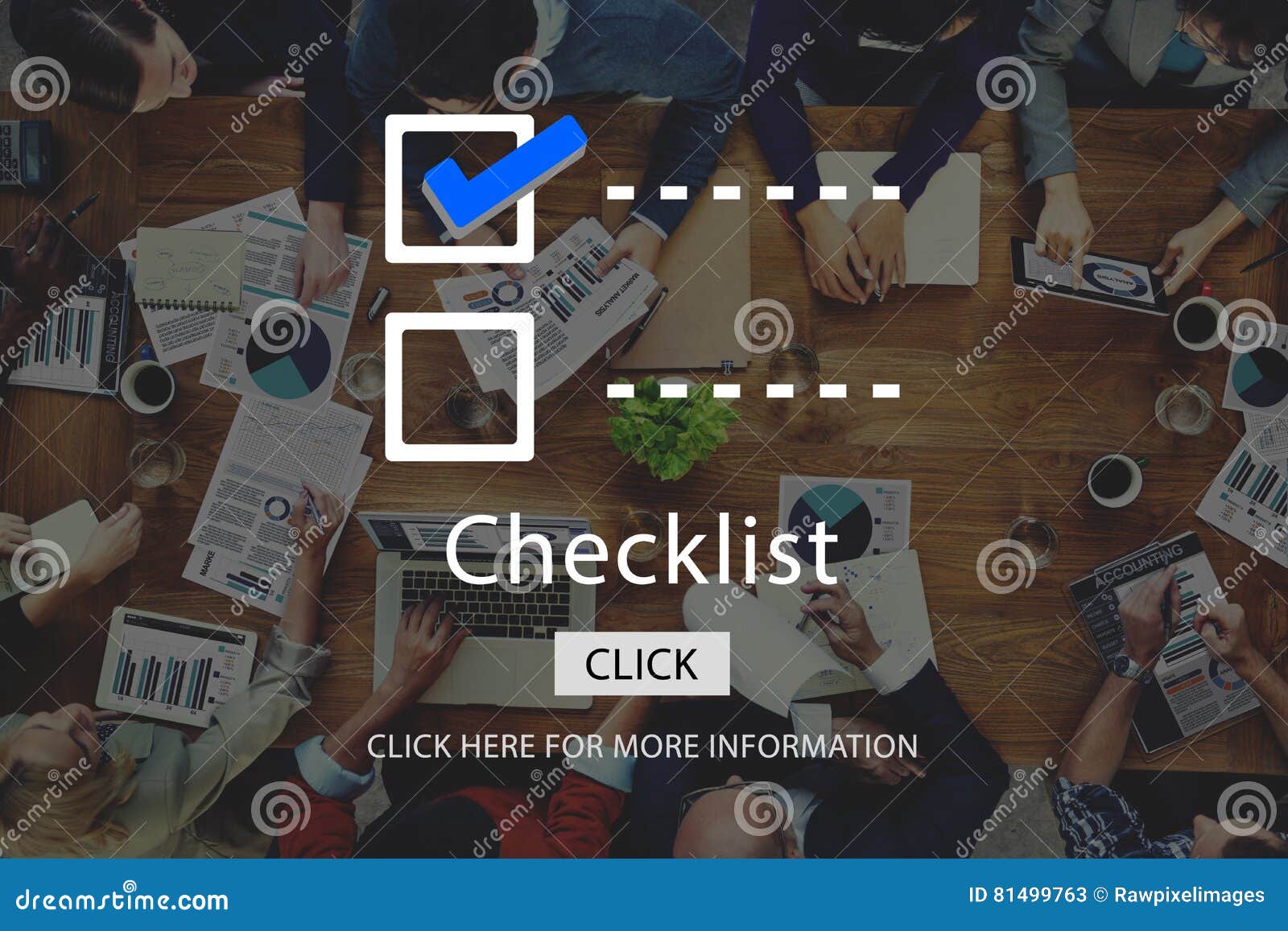 Checklist Choice Decision Document Mark Concept Stock Illustration ...