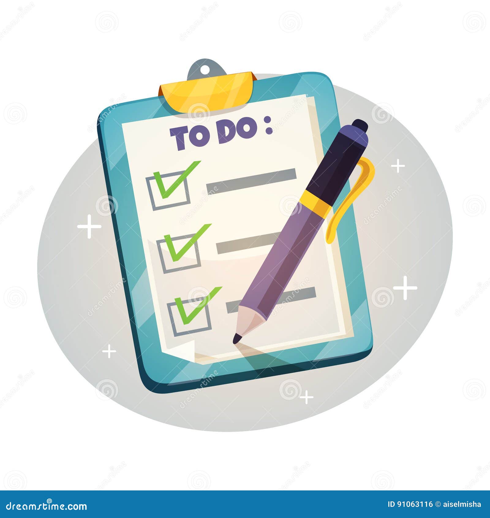 Checklist on the Clipboard Design Concept. To Do List with Check Marks ... Checklist on the Clipboard Design Concept. To Do List with Check Marks ...