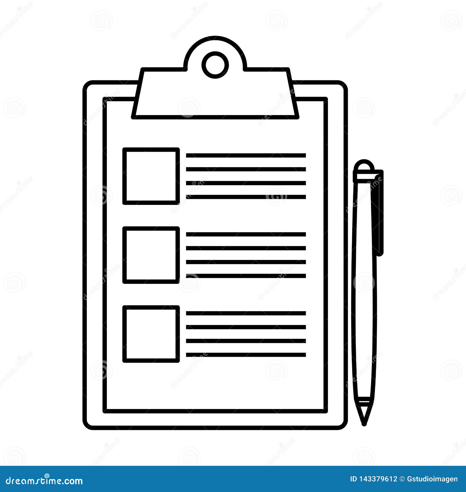 Checklist Clipboard with Pen Stock Vector - Illustration of clipboard ... Checklist Clipboard with Pen Stock Vector - Illustration of clipboard ...