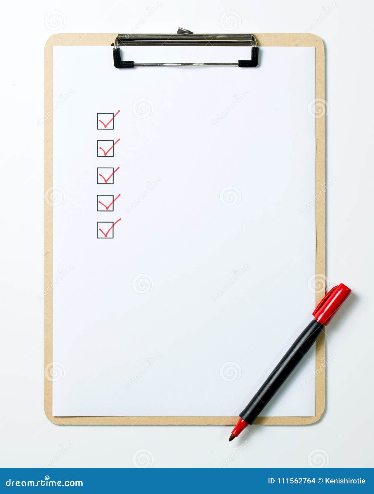 Checklist On A Clipboard Royalty-Free Stock Photography | CartoonDealer ...