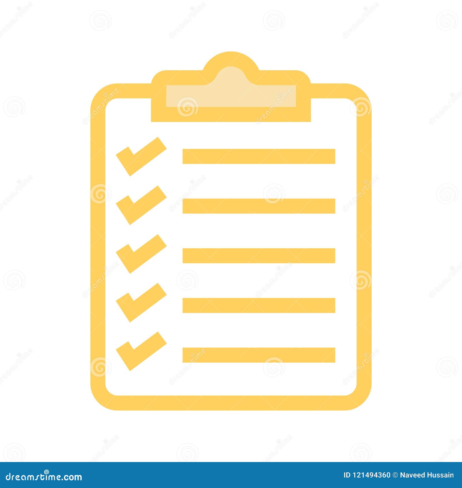 Checklist color line icon stock illustration. Illustration of mark ...
