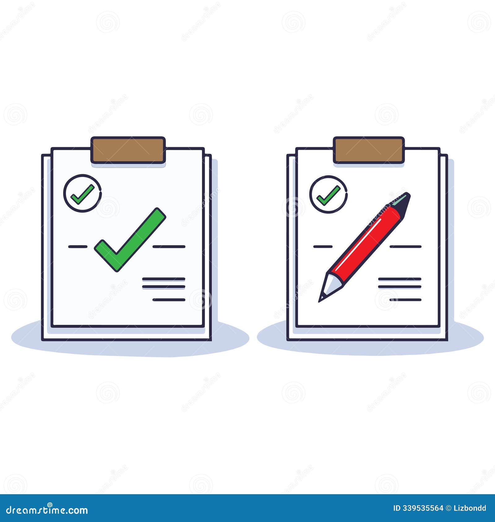 Checklist with a Completed Task and an Unfinished Task Featuring a ...