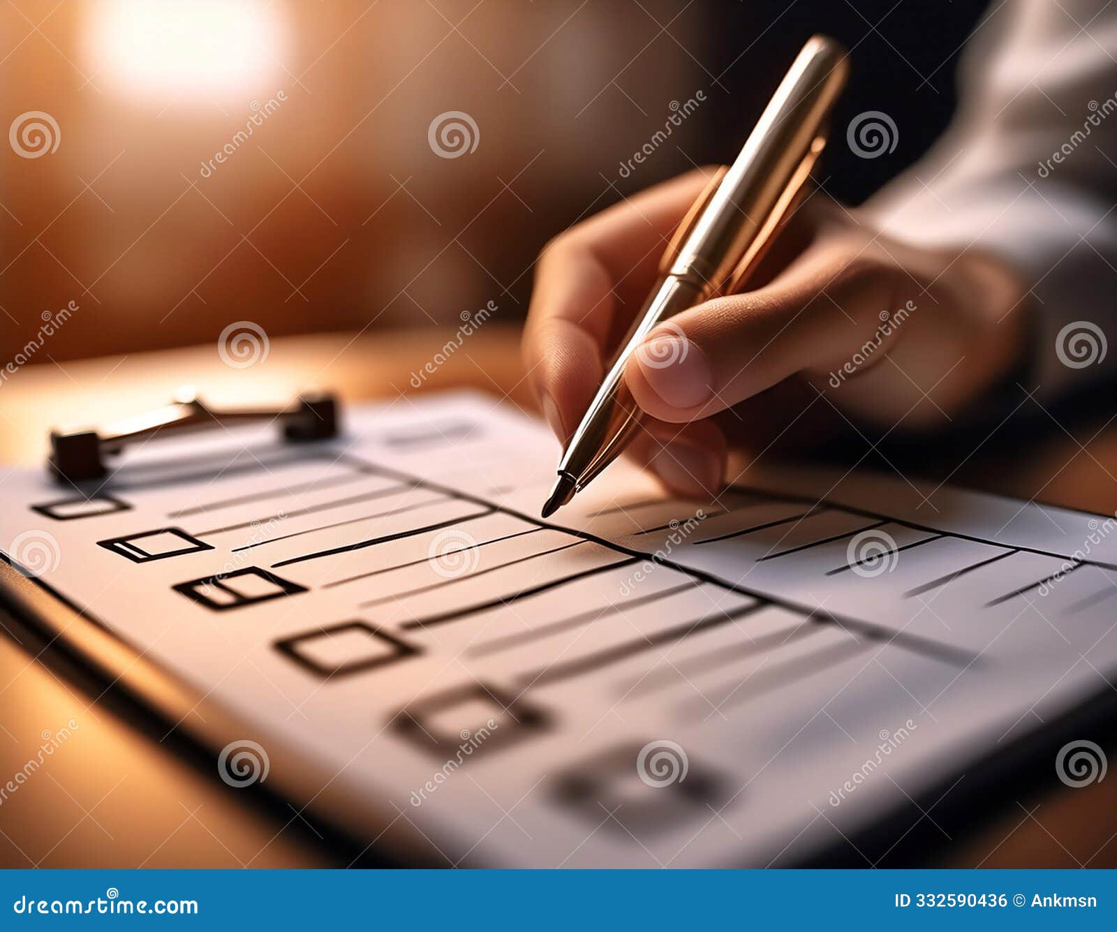 Checklist with Completed Tasks Stock Illustration - Illustration of ...