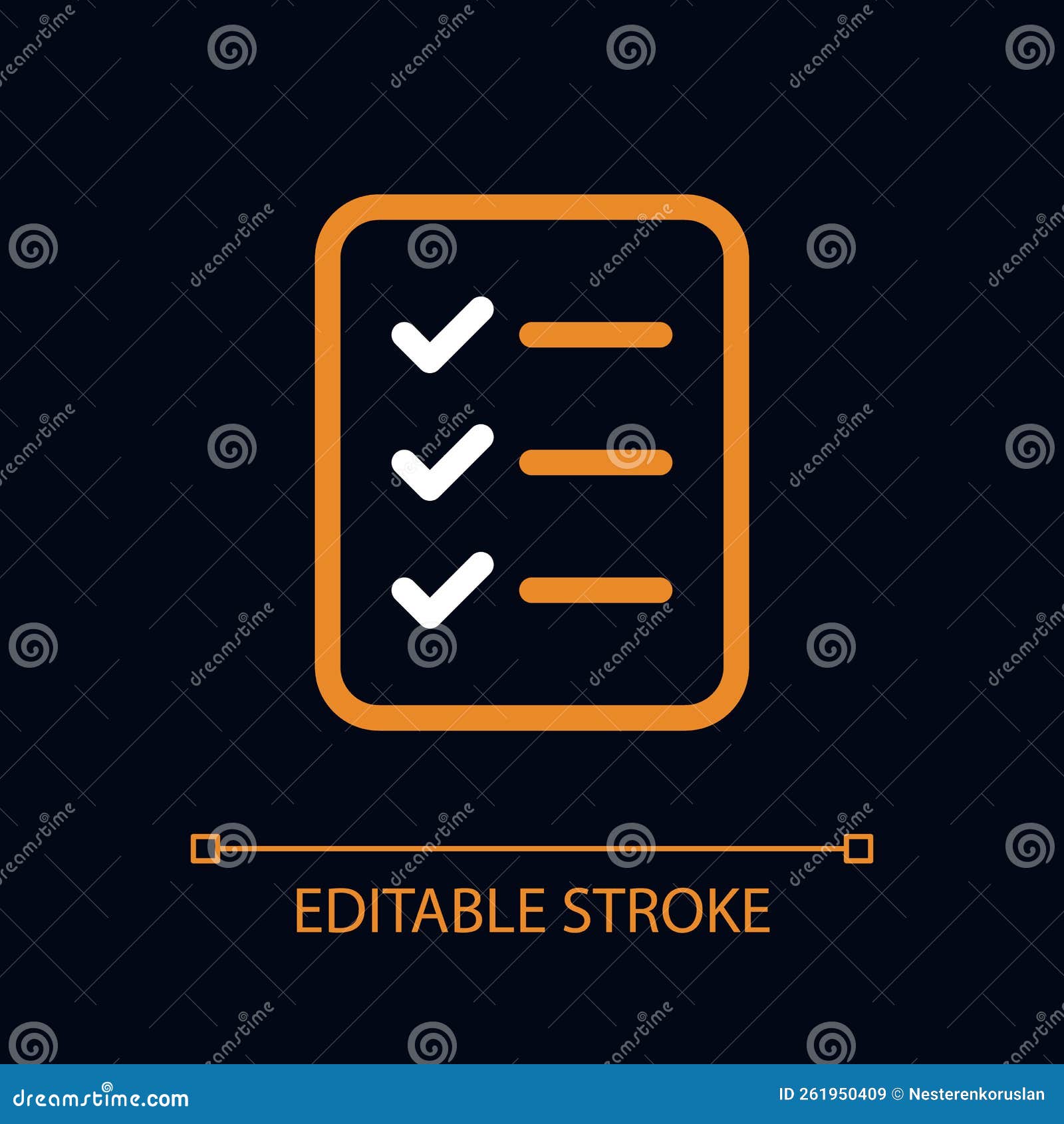 Checklist of Completed Tasks Pixel Perfect Color Linear Ui Icon for ...
