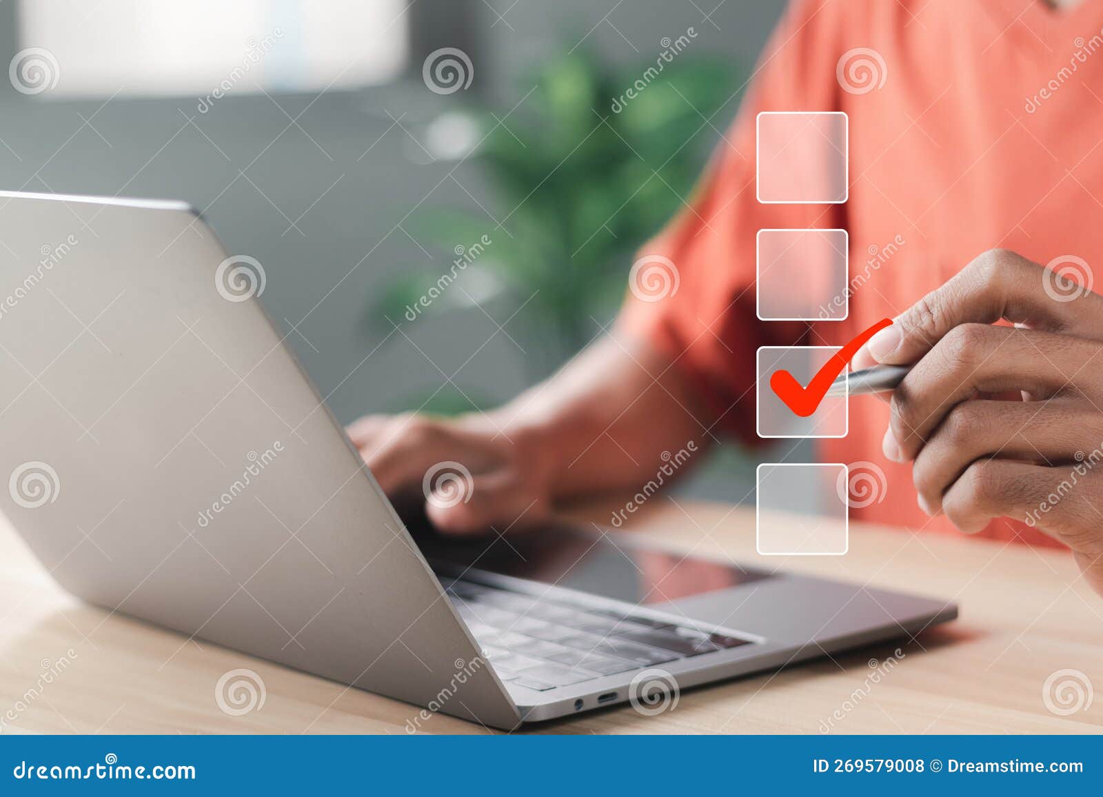 Quick Checklist, Clipboard Management Concept. Businessman Working ...