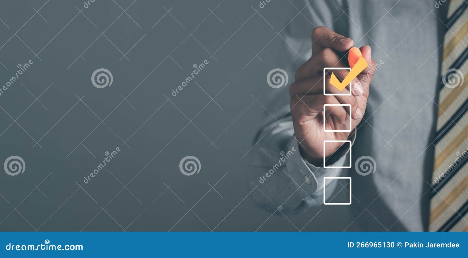 Quick Checklist, Clipboard Management Concept. Businessman Working ...