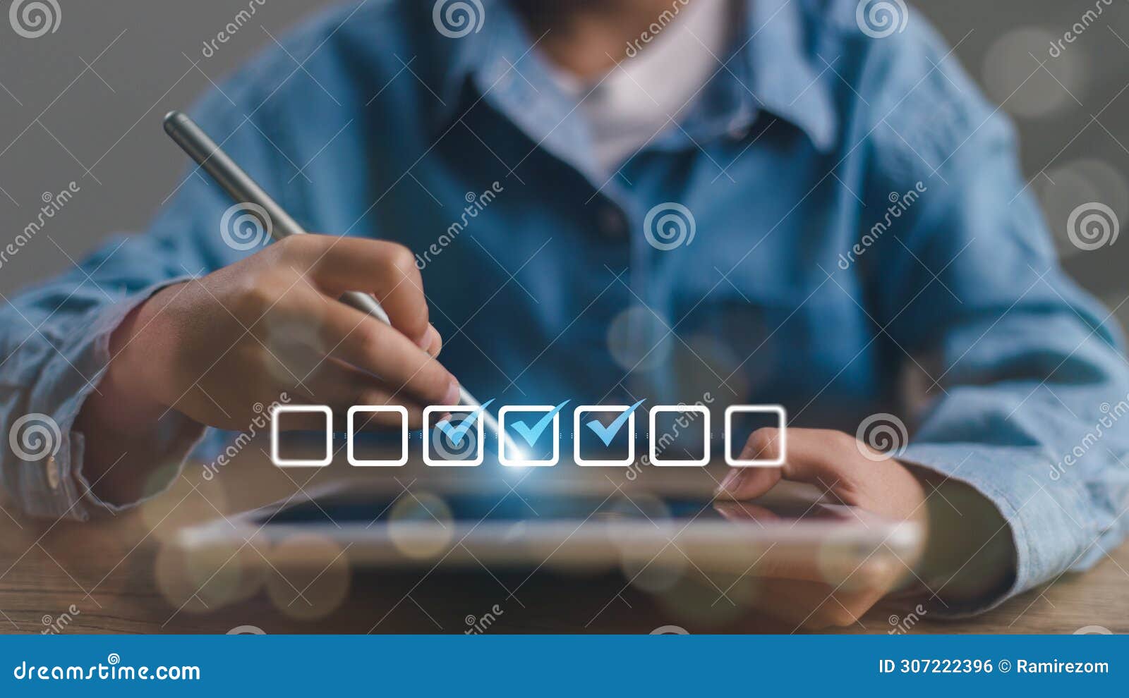 Quick Checklist, Clipboard Management Concept. Businessman Working ...