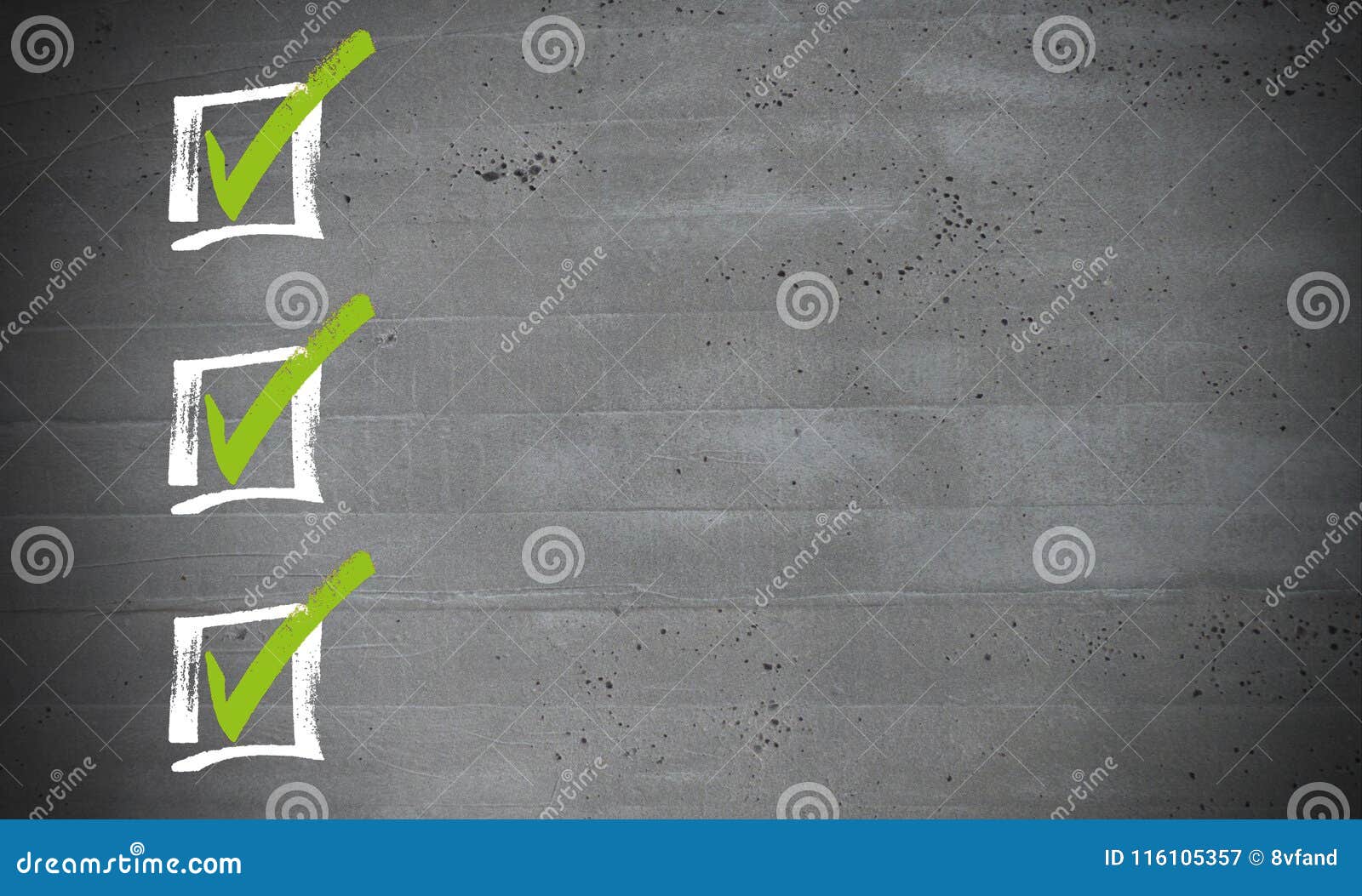 Checklist on Concrete Concept Stock Image - Image of planning, hook ...