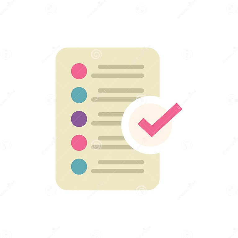 Checklist is Confirming the Completion of Important Tasks Stock Vector ...