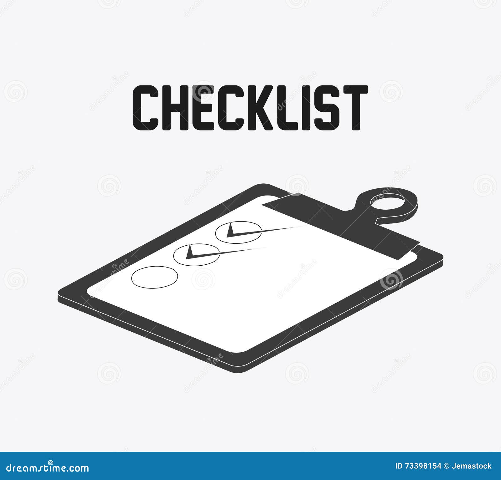 Checklist Design, Flat Illustration , Illustration Stock Illustration ...