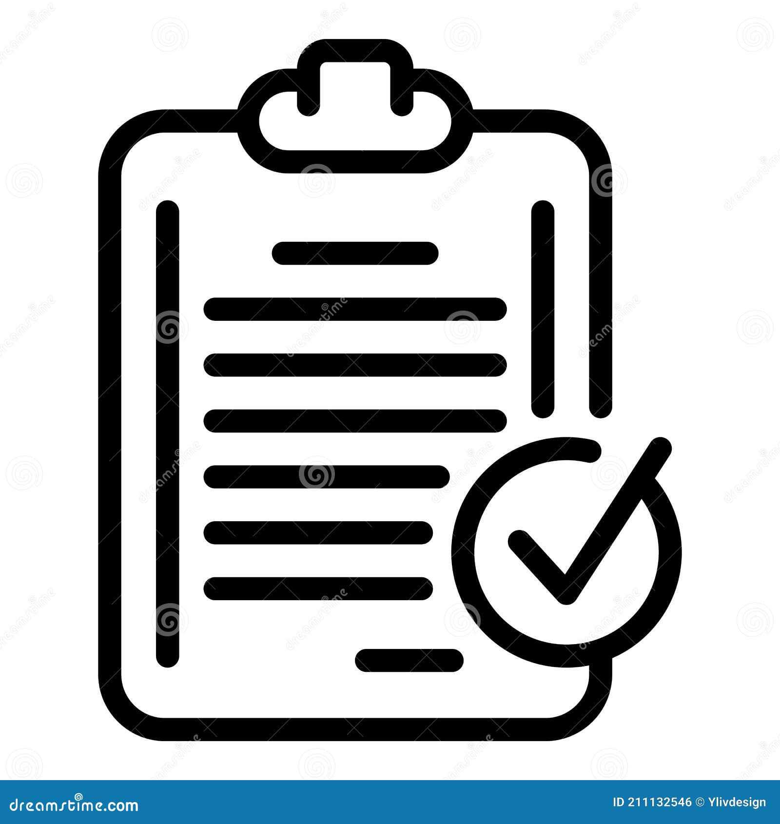 Checklist Done Icon, Outline Style Stock Vector - Illustration of list ...