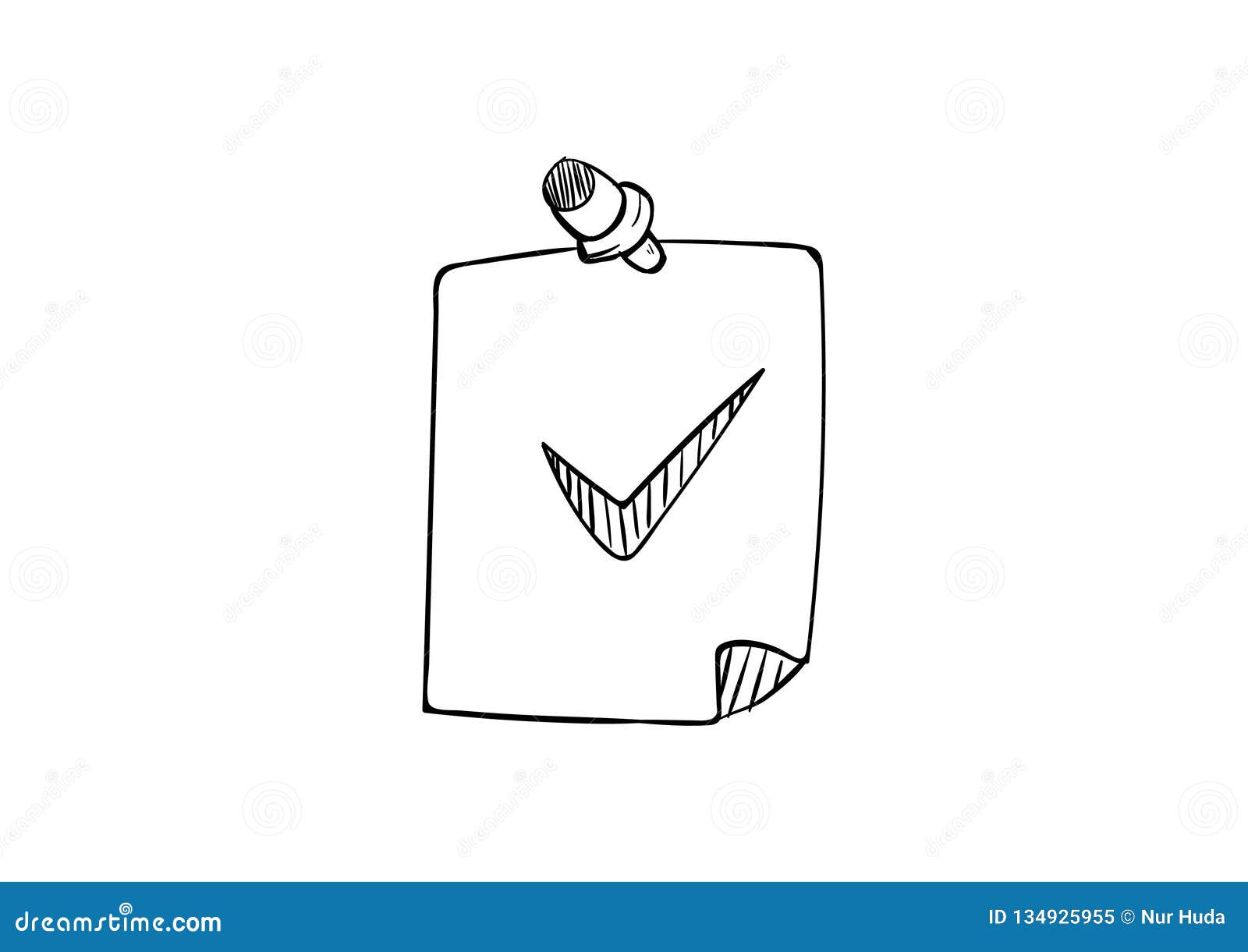 Checklist Doodle Vector Set. Hand Drawn Sketch Style | CartoonDealer ...