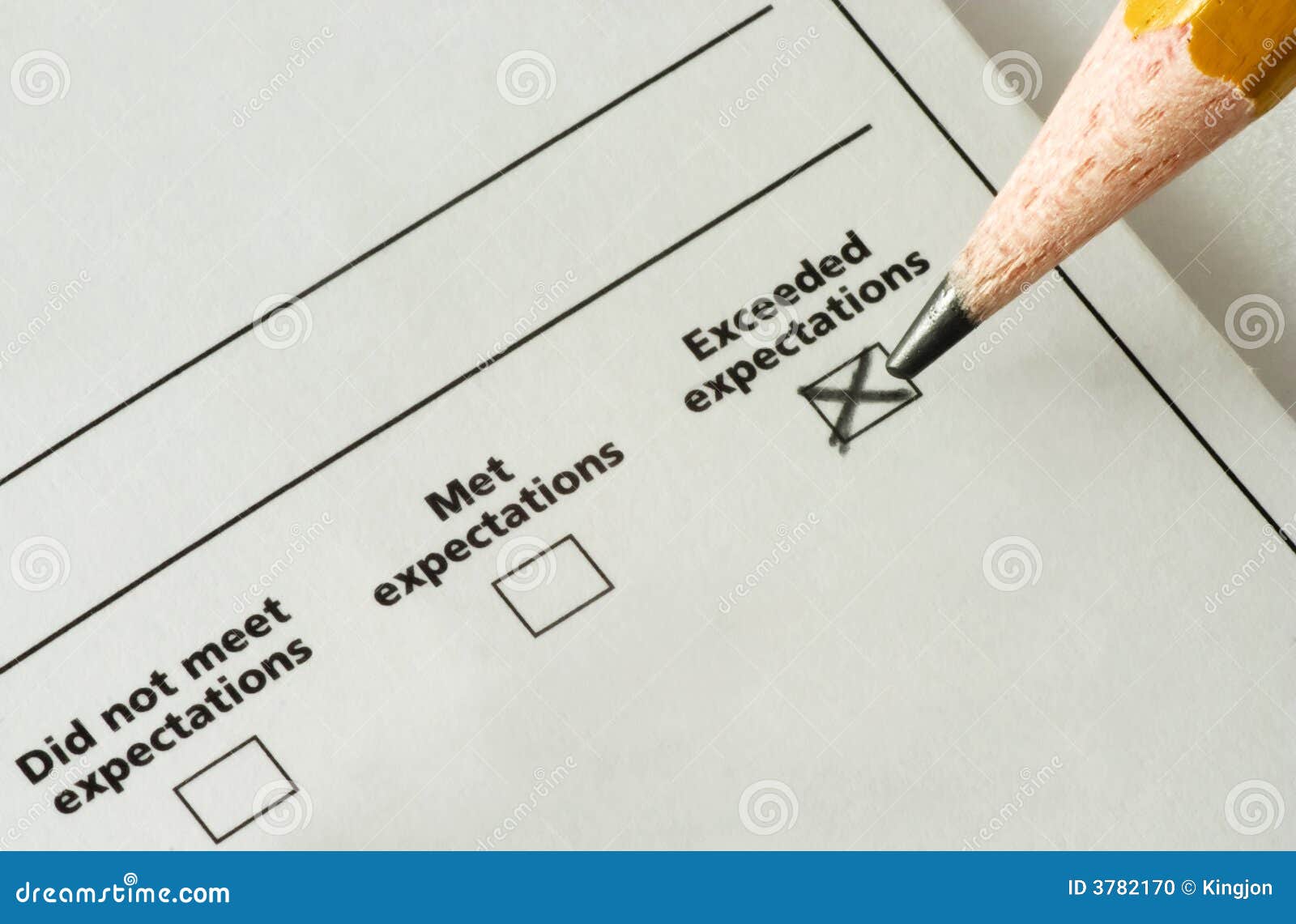 Checklist - Exceeded Expectations Stock Photo - Image of exceed ...
