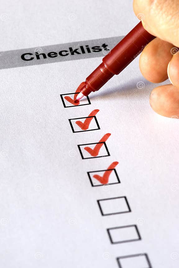 Checklist form stock image. Image of boxes, cooperation - 11281139