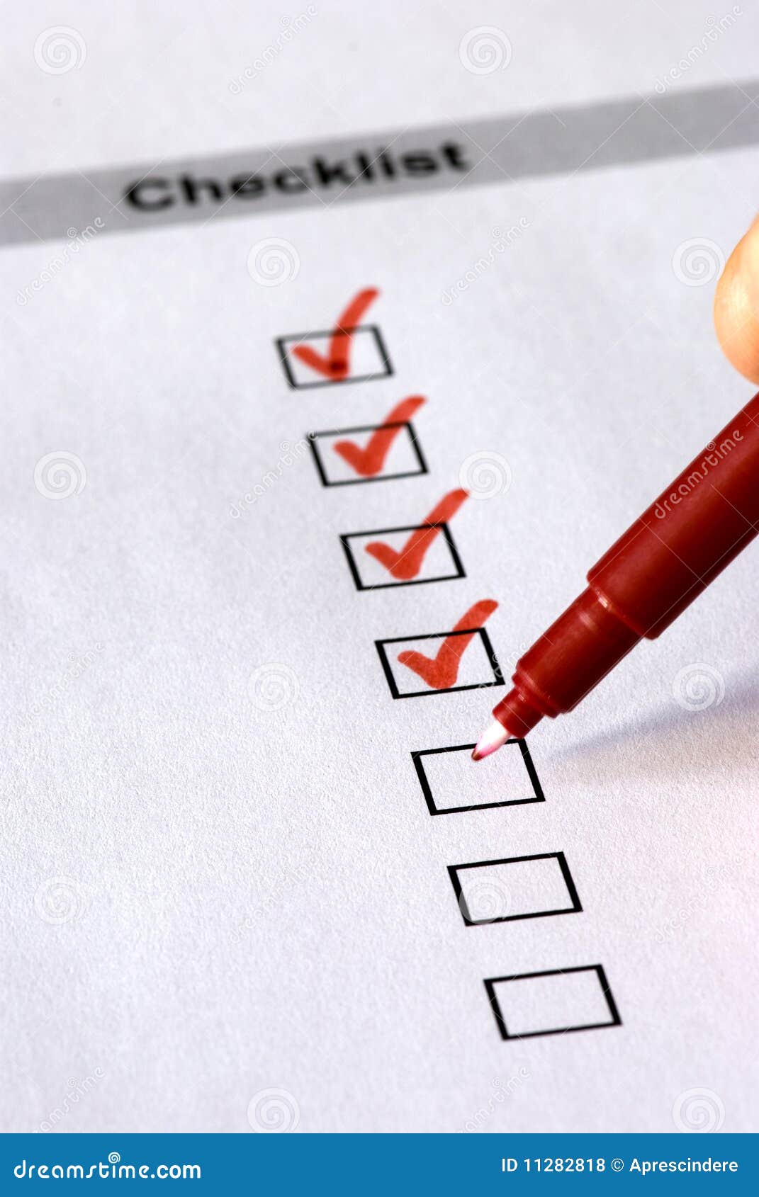 Checklist form stock photo. Image of complete, document - 11282818
