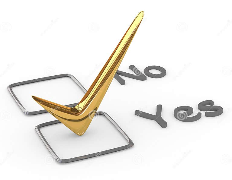 Checklist with gold check stock illustration. Illustration of decision ...