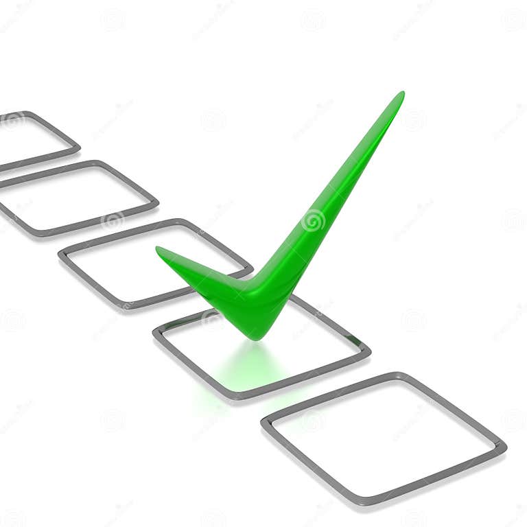 Checklist with green check stock illustration. Illustration of confirm ...