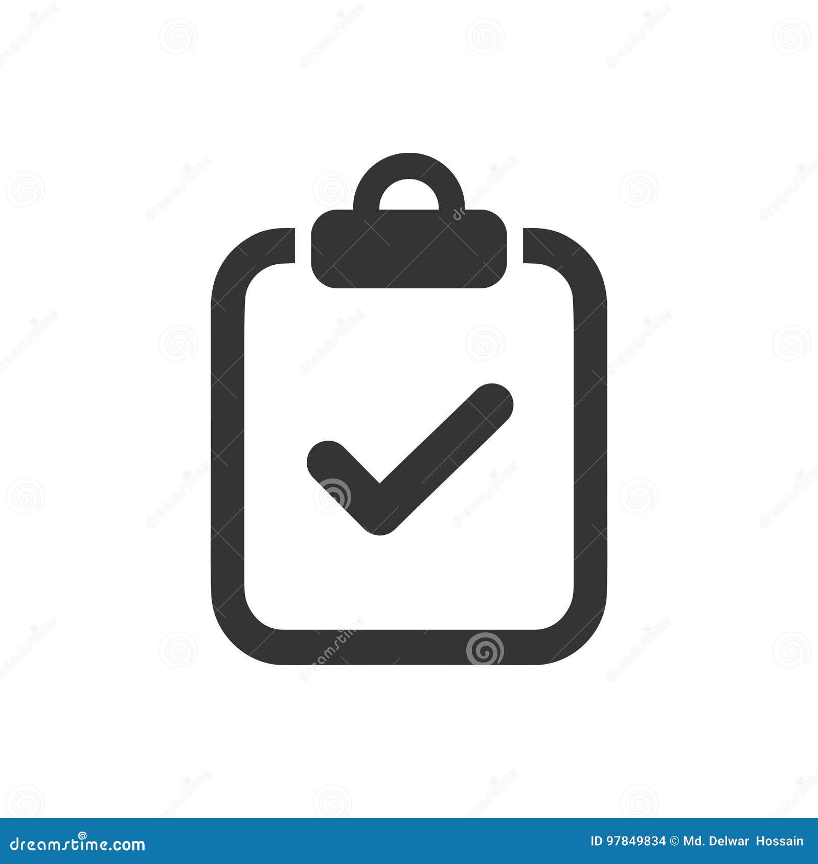 Checklist Icon stock vector. Illustration of product - 97849834