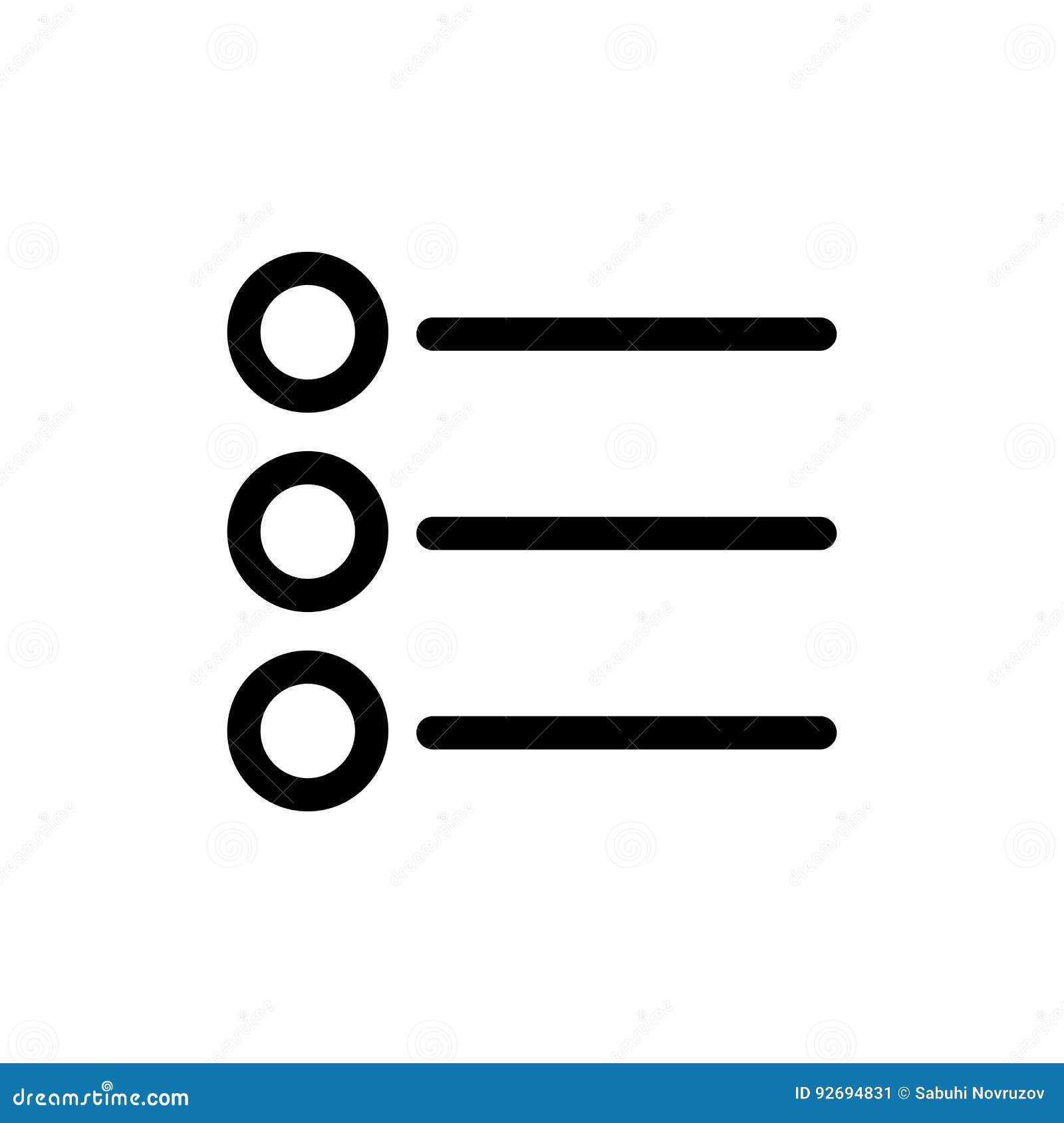 Bullets Checkbox Do List Outline Icon. Signs And Symbols Can Be Used ...