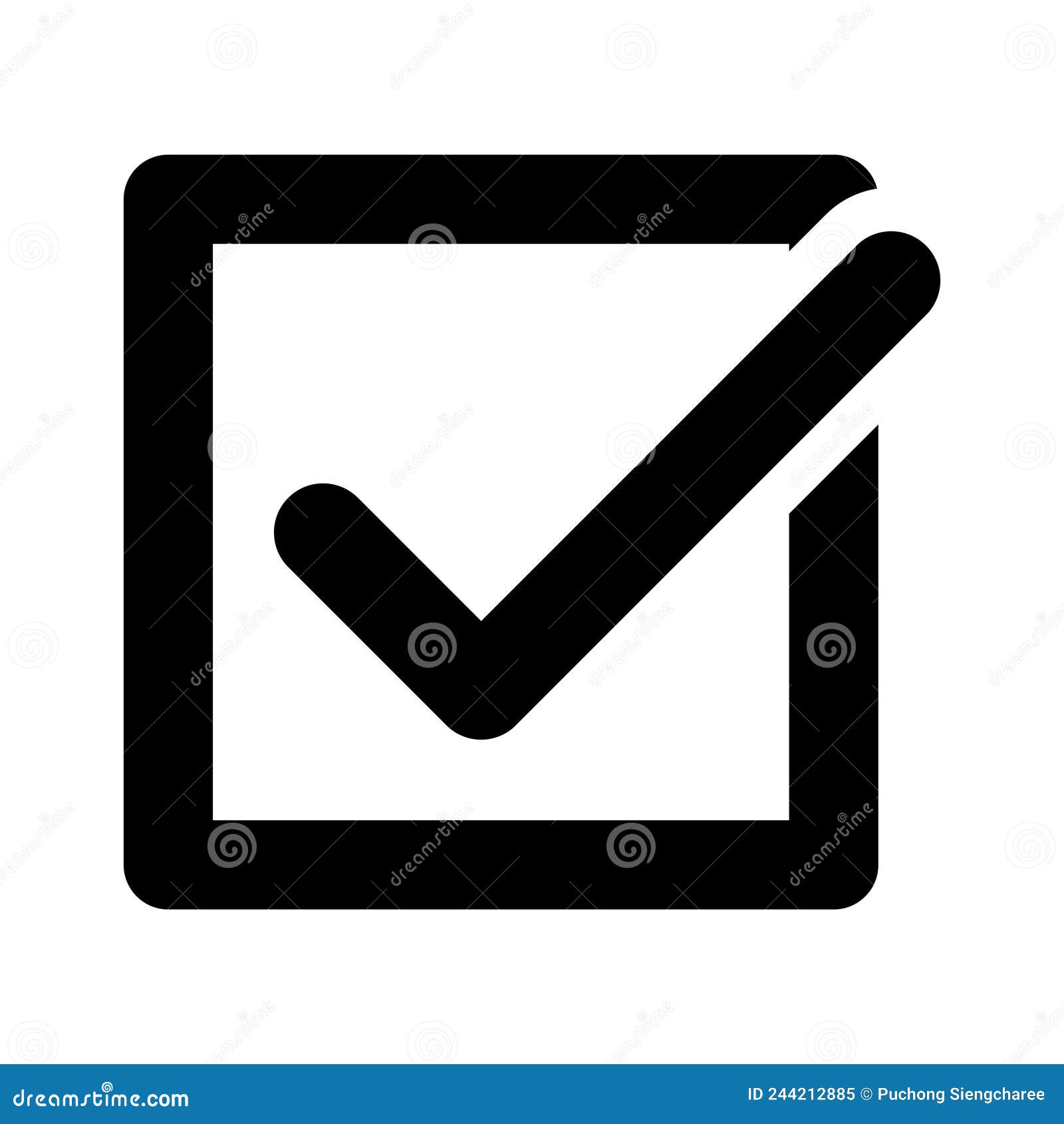Check Mark, Check Box Vector Stock Vector - Illustration of green ...