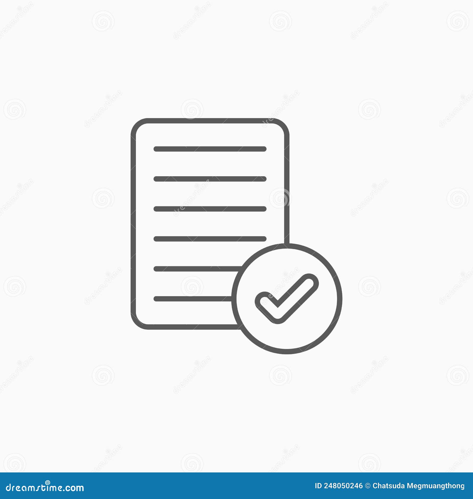 Checklist Icon, Check, Paper, File Stock Vector - Illustration of ...