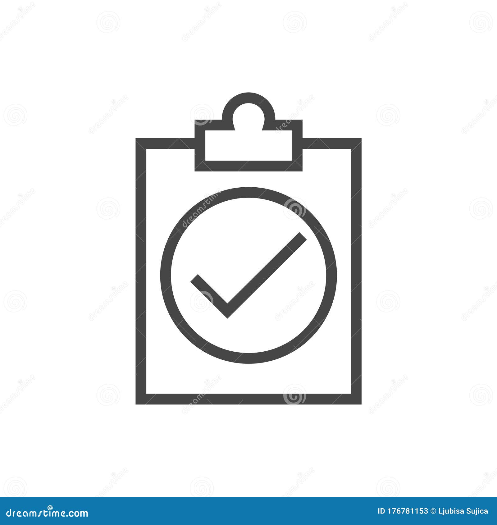 Checklist Icon, Checklist Icon Form Approved Stock Vector ...
