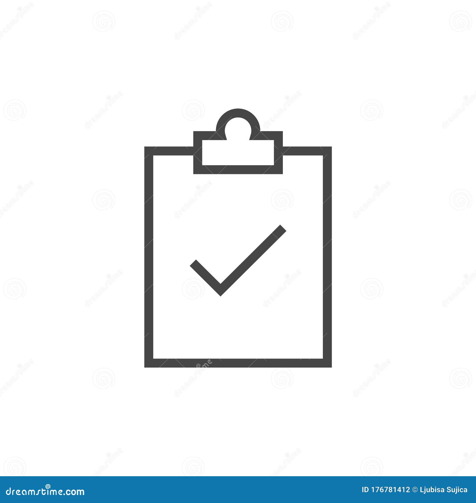 Checklist Icon, Checklist Icon Form Approved Stock Vector ...