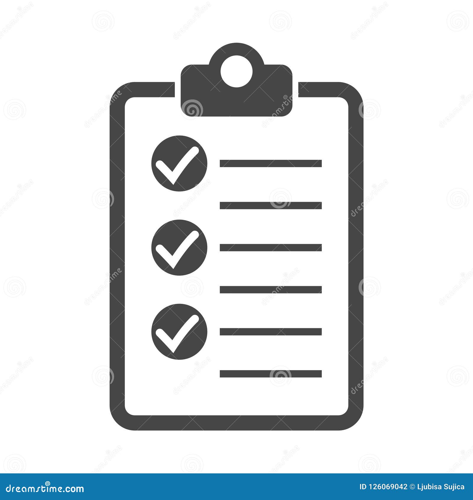 Checklist Icon Design, Simple Vector Logo Stock Vector - Illustration ...