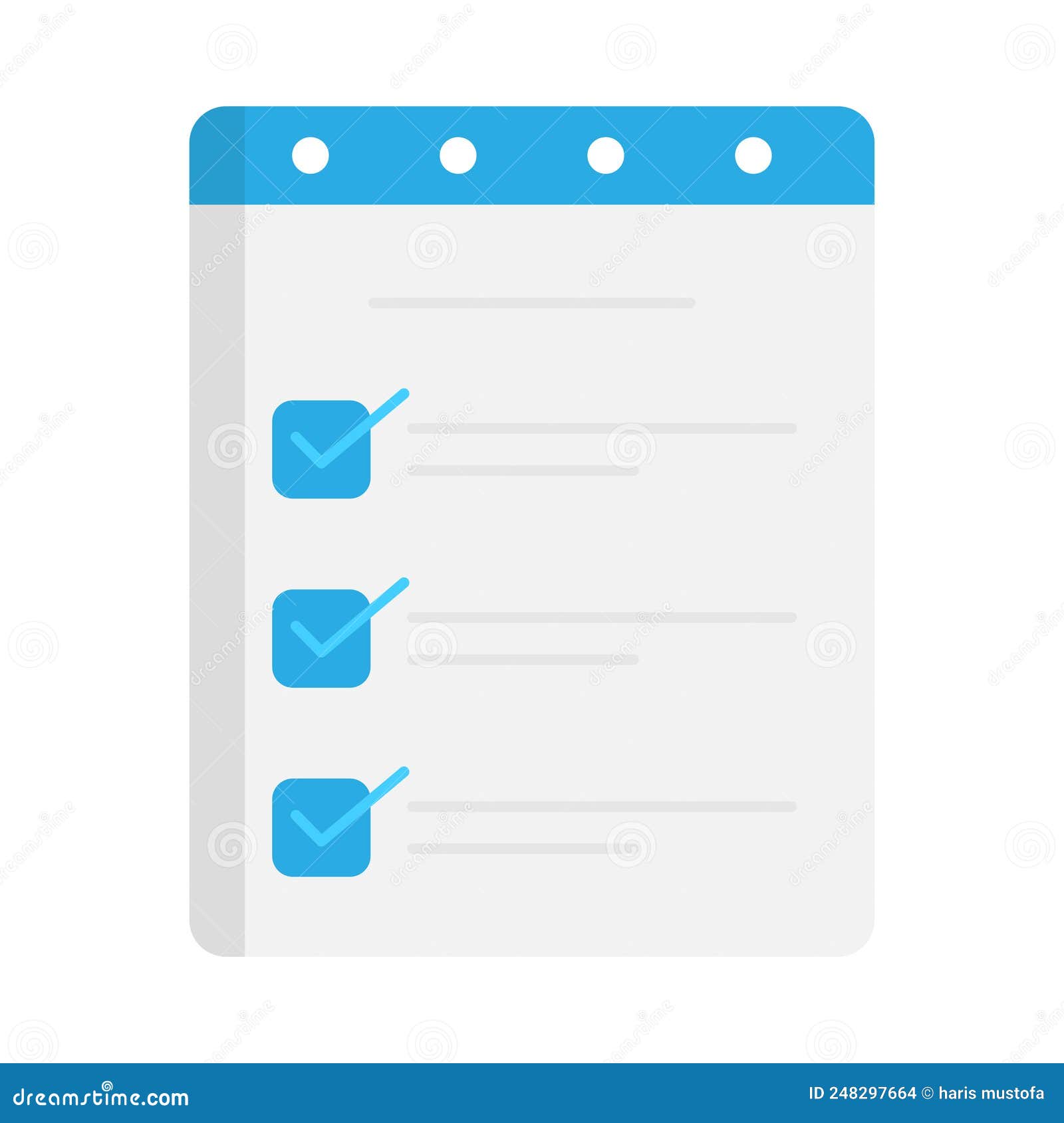 Checklist Icon Design Template Vector Illustration Stock Illustration ...