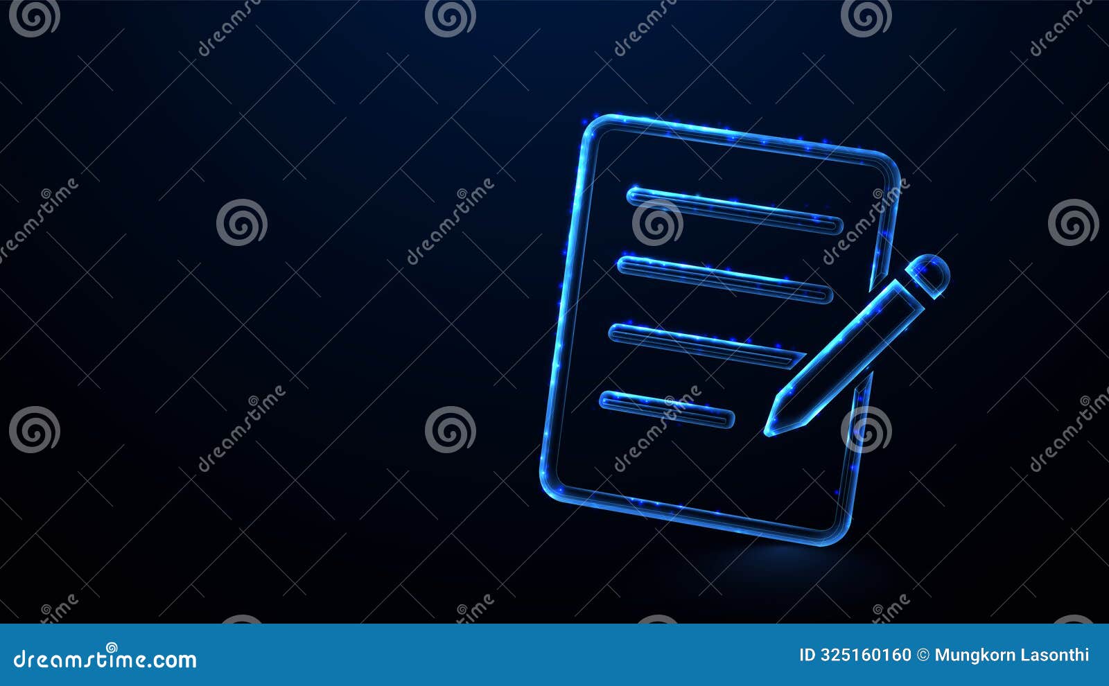3d Glowing Wireframe Symbol Of Symbol Of Signal Isolated On Black ...